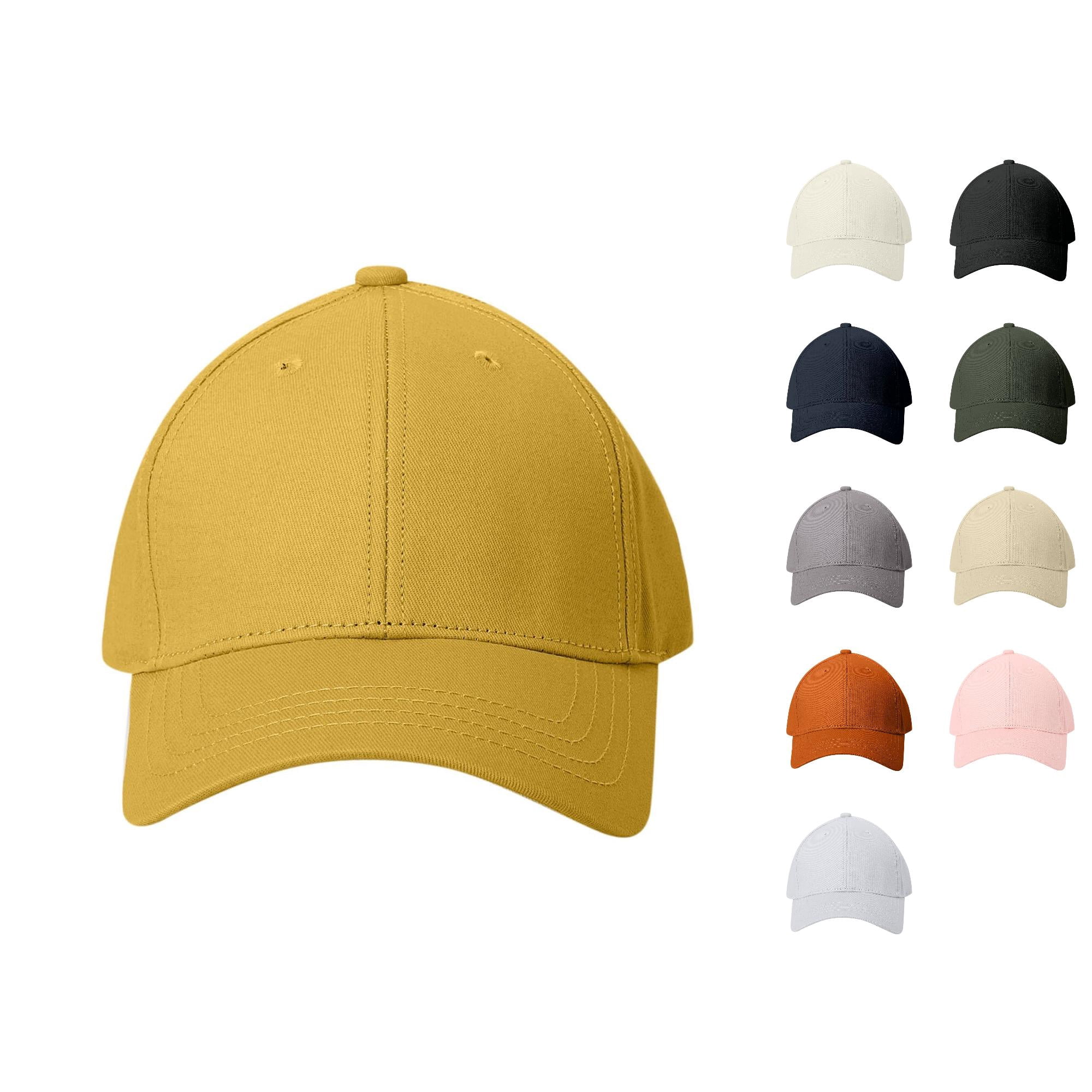 Baseball Cap Women Yellow Unisex Hiking Summer Hat Work Hats - Walmart.com