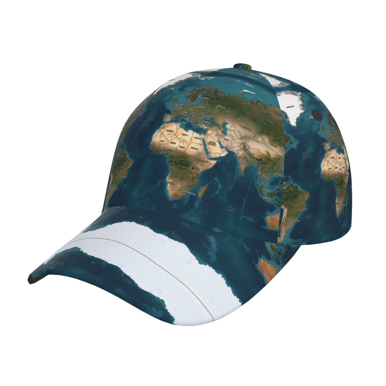 Baseball Cap - World Map Hats for Men Women Low Profile Classic ...