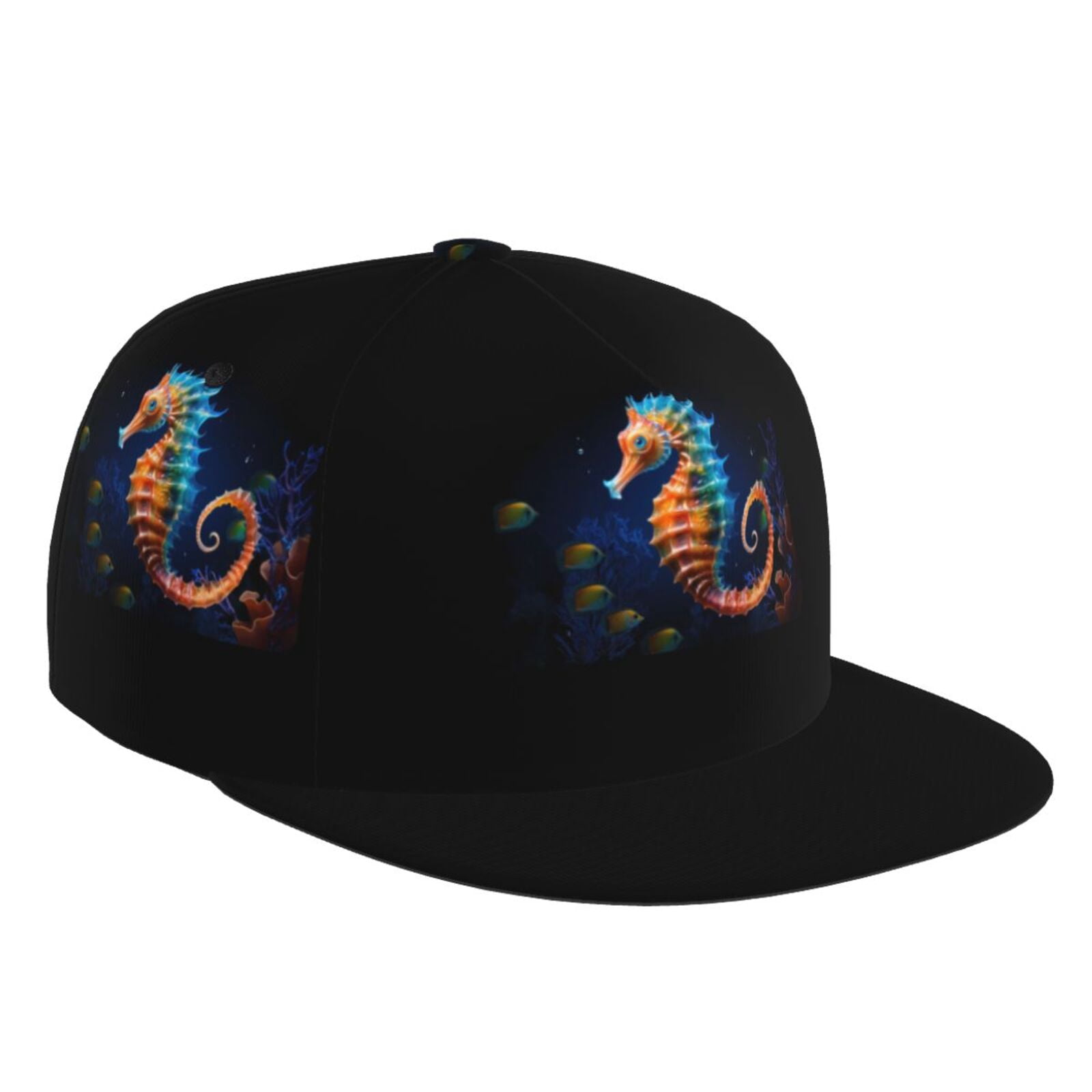 Baseball Cap - Yellow Fish Seahorse Hats for Men/Women Low Profile ...