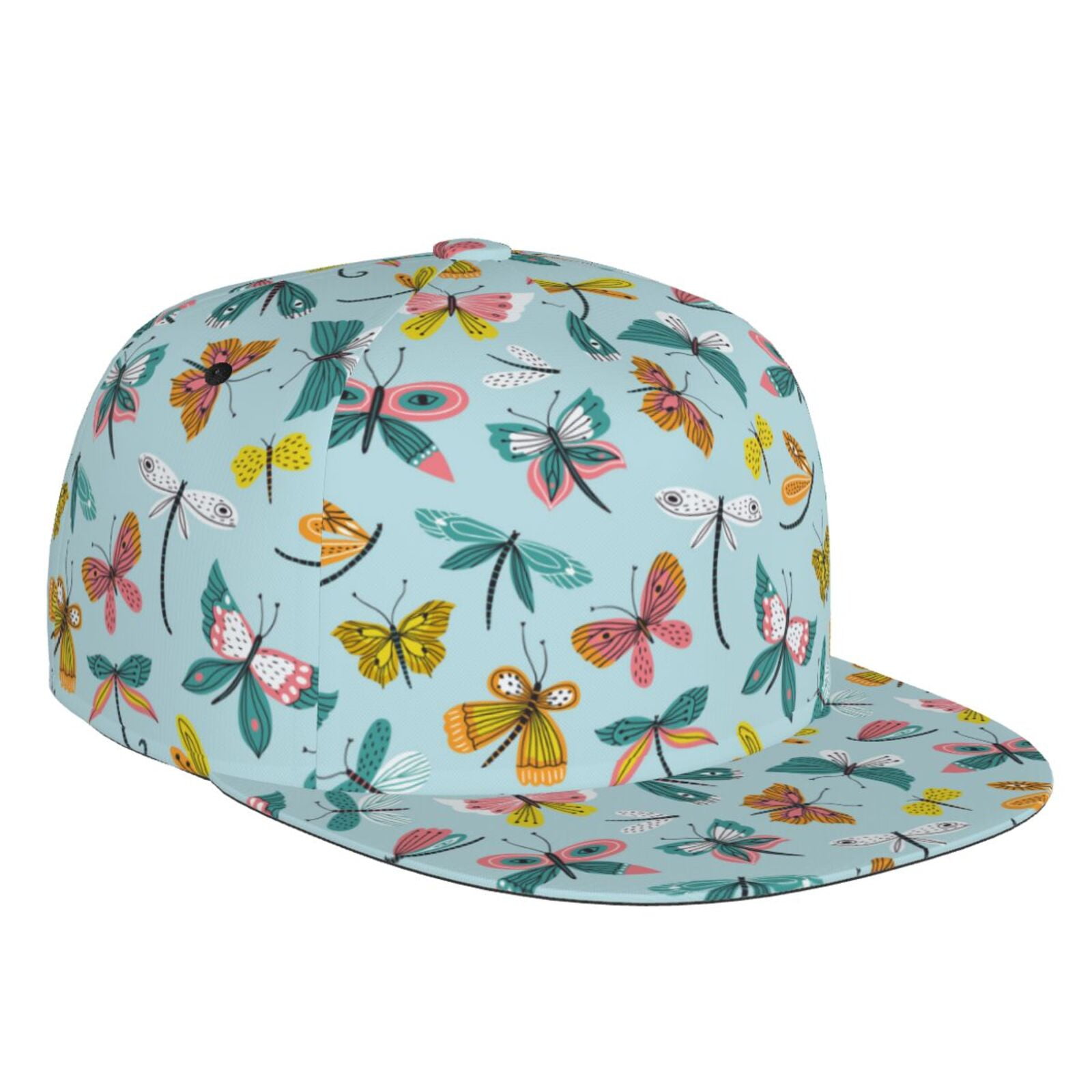 Baseball Cap - Yellow Green Dragonfly Butterfly Hats for Men/Women Low ...