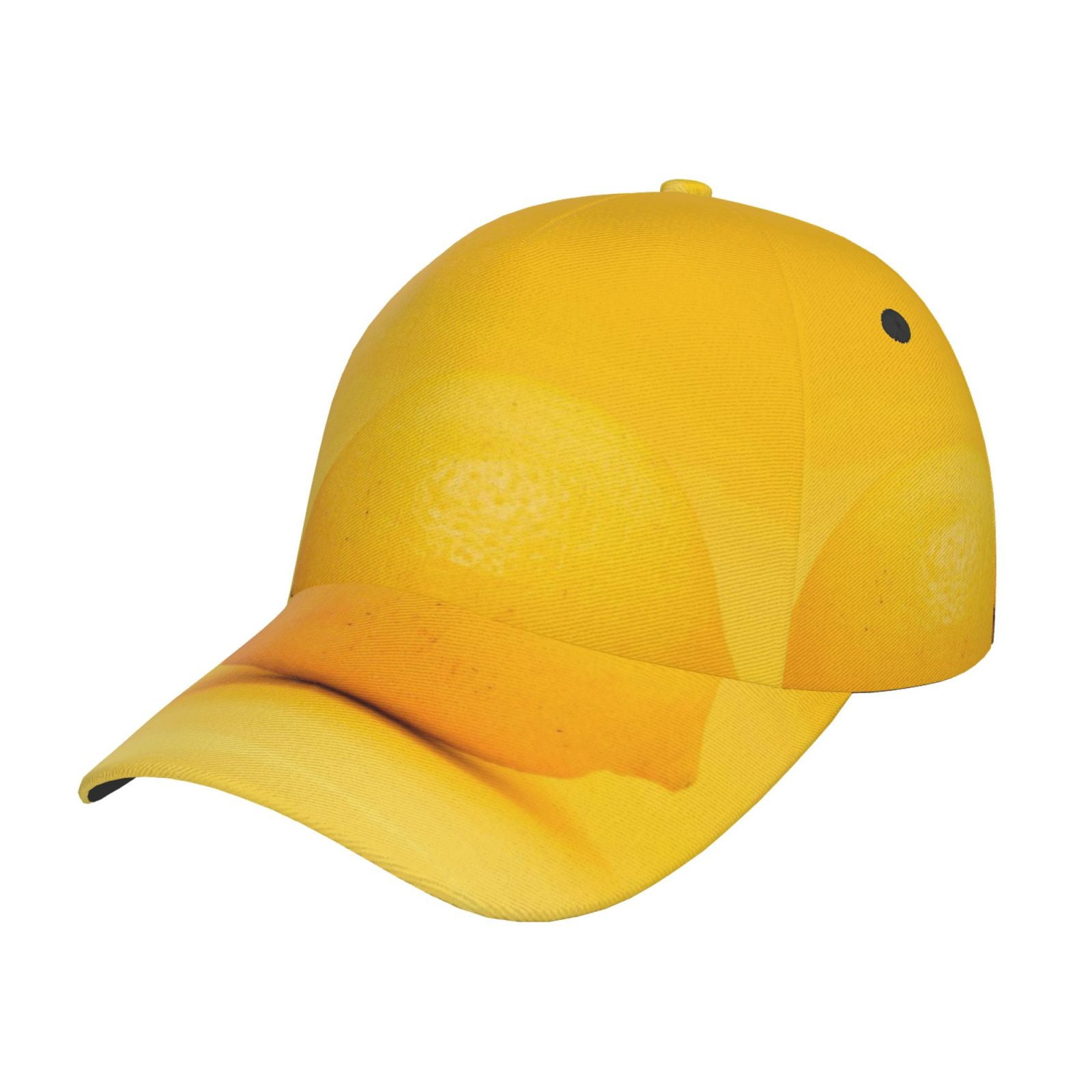 Baseball Cap - Yellow Lemon (2) Adjustable Size Hats For Men And Women ...