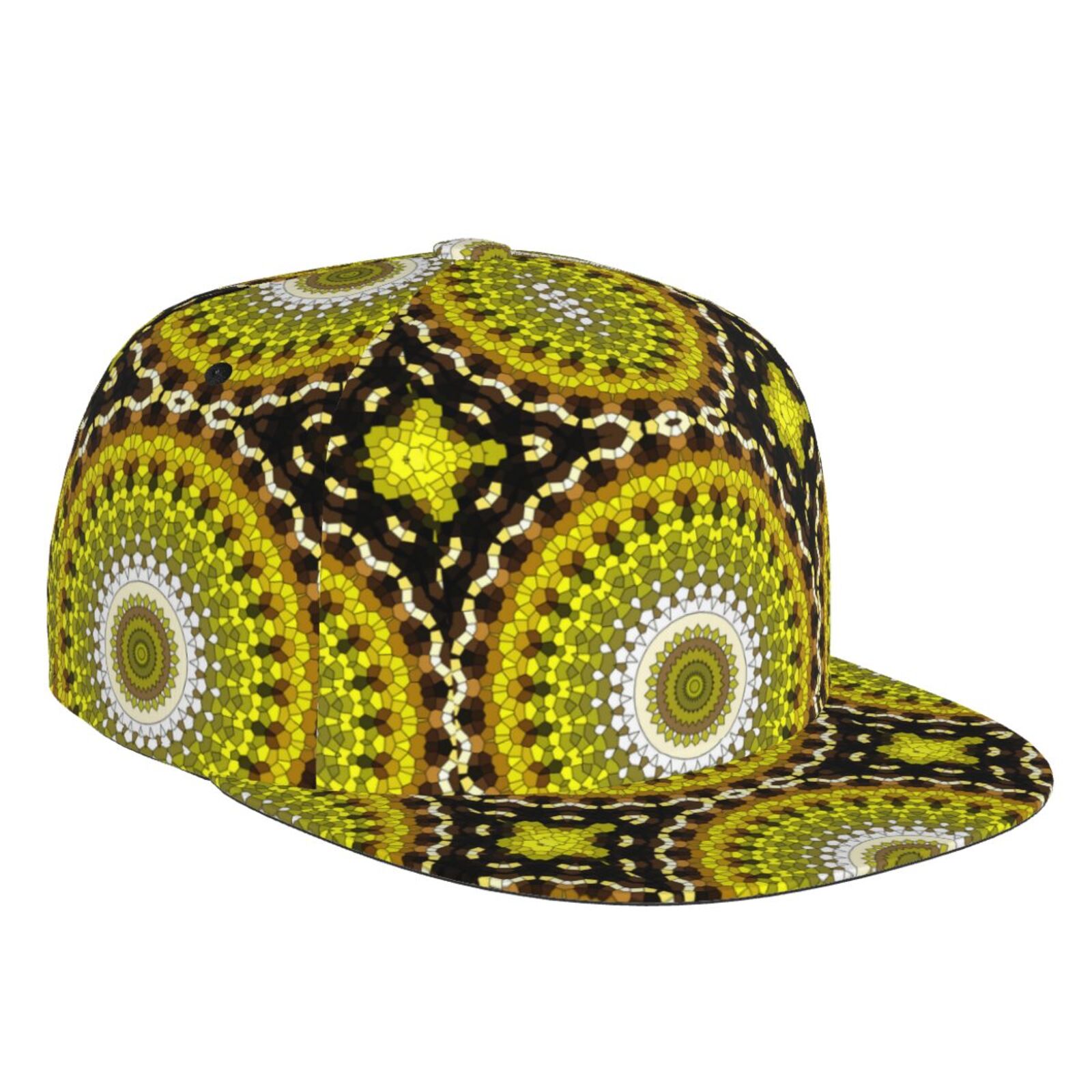 Baseball Cap - Yellow Mandala Hats for Men/Women Low Profile Adjustable ...