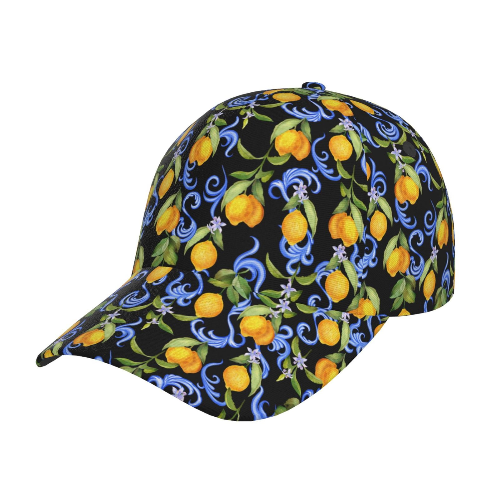 Baseball Cap - Yellow lemons sicilian style Hats for Men Women Low ...