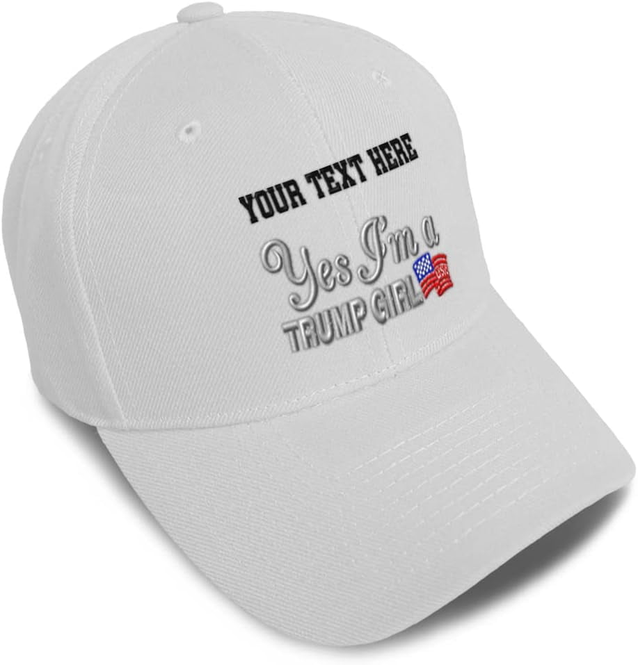 Baseball Cap Yes I'm A Trump Girl Woman Republican Dad Hats for Men and ...