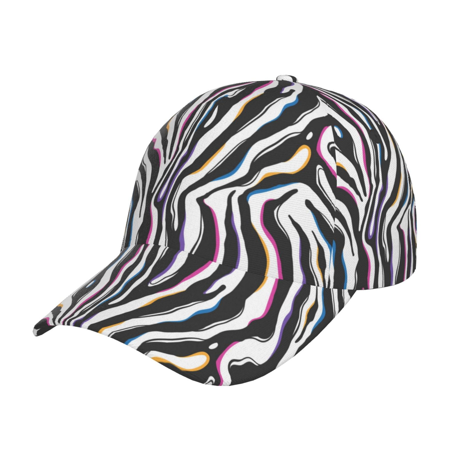 Baseball Cap, abstract black white zebra print Trucker Hats Women Dad ...