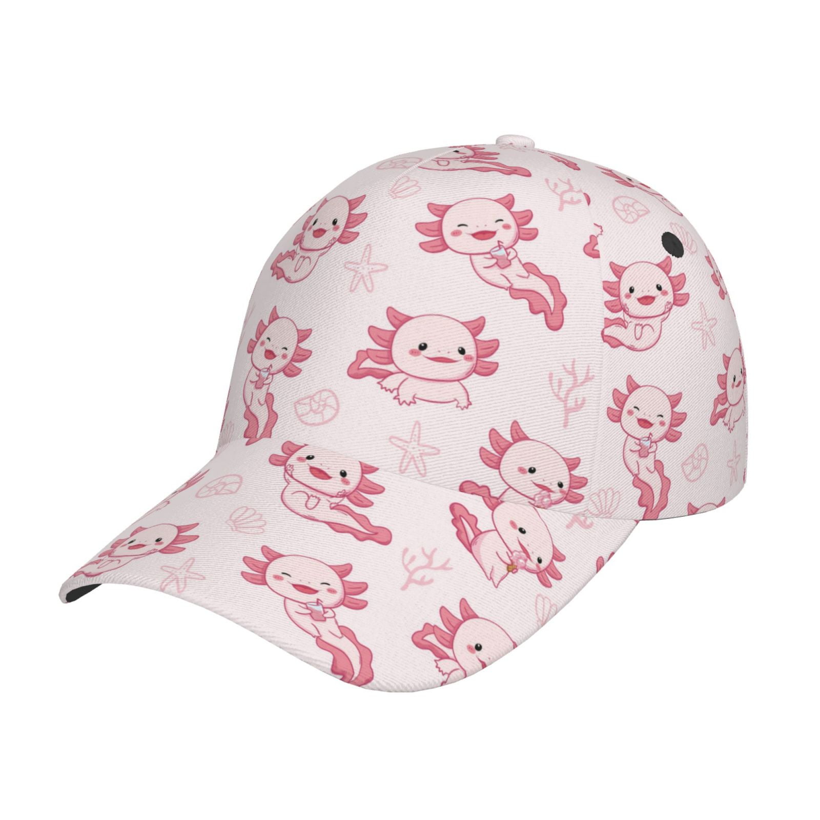 Baseball Cap, axolotl salamander funny pink Sun Hats for Men Women ...