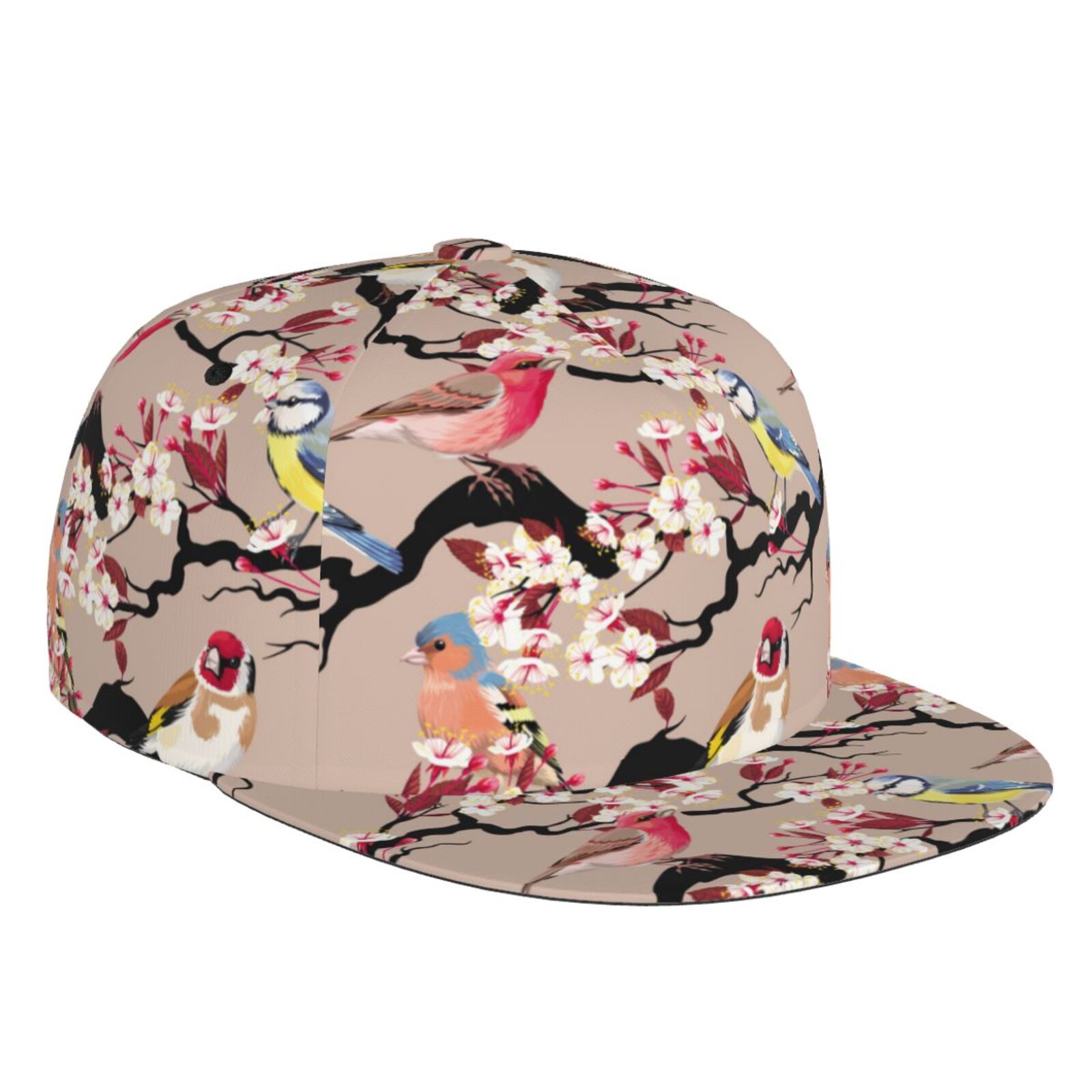 Baseball Cap - bird Elegant berry blossoms Hats for Men/Women Low ...