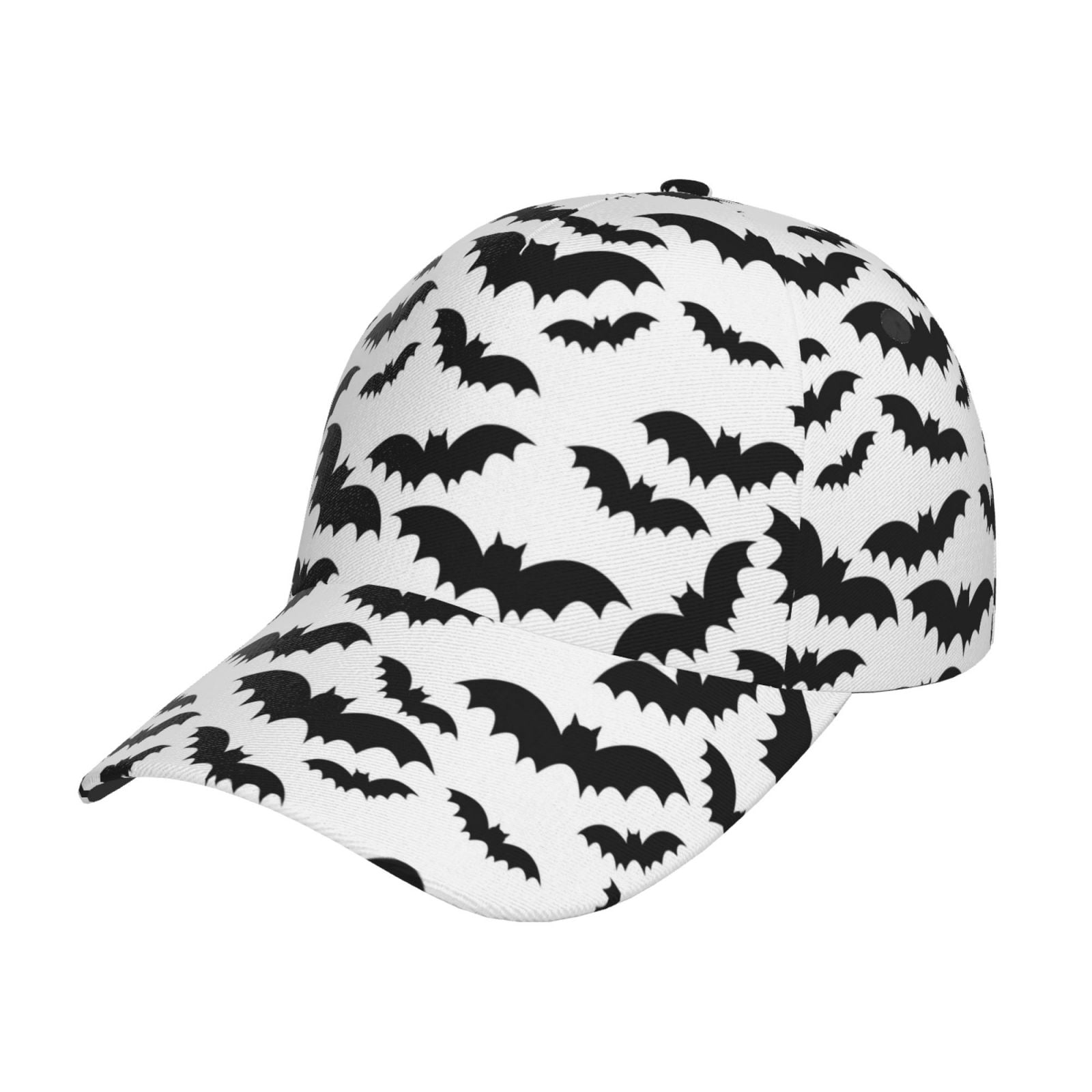 Baseball Cap - black bat white cool Hats for Men Women Low Profile ...