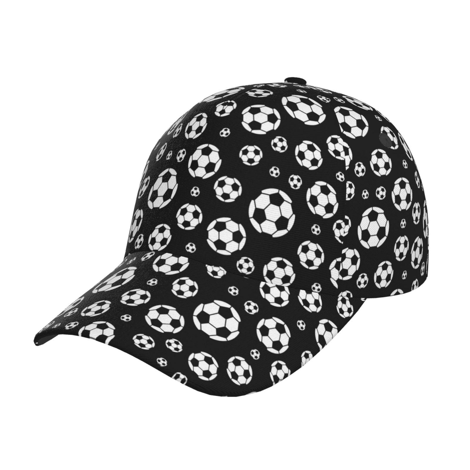 Baseball Cap - black soccer ball Football Hats for Men Women Low ...