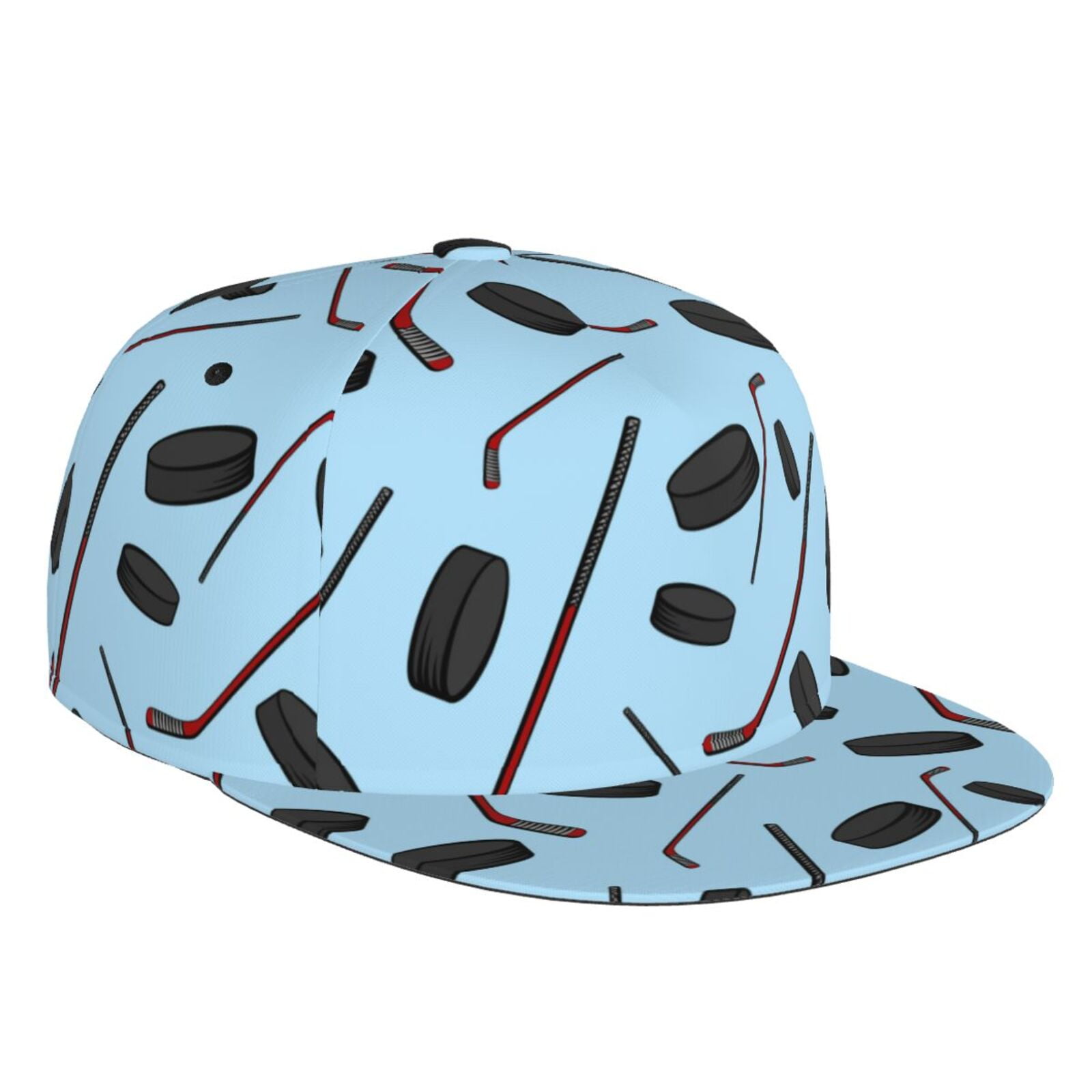 Baseball Cap - blue Hockey sticks pucks cute Hats for Men/Women Low ...