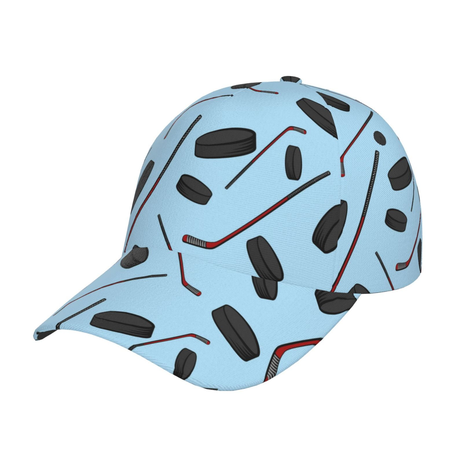 Baseball Cap, blue Hockey sticks pucks cute Trucker Hats Women Dad Hat ...