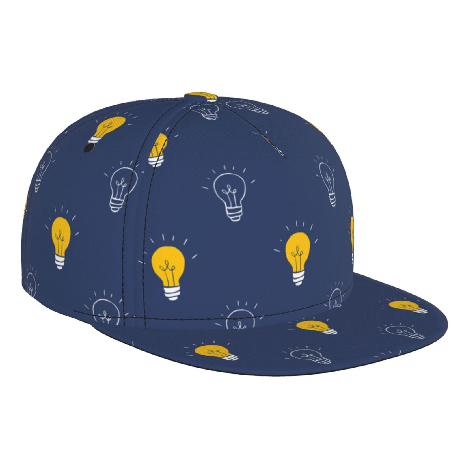 Baseball Cap - blue Light Bulbs Pattern Hats for Men/Women Low Profile ...