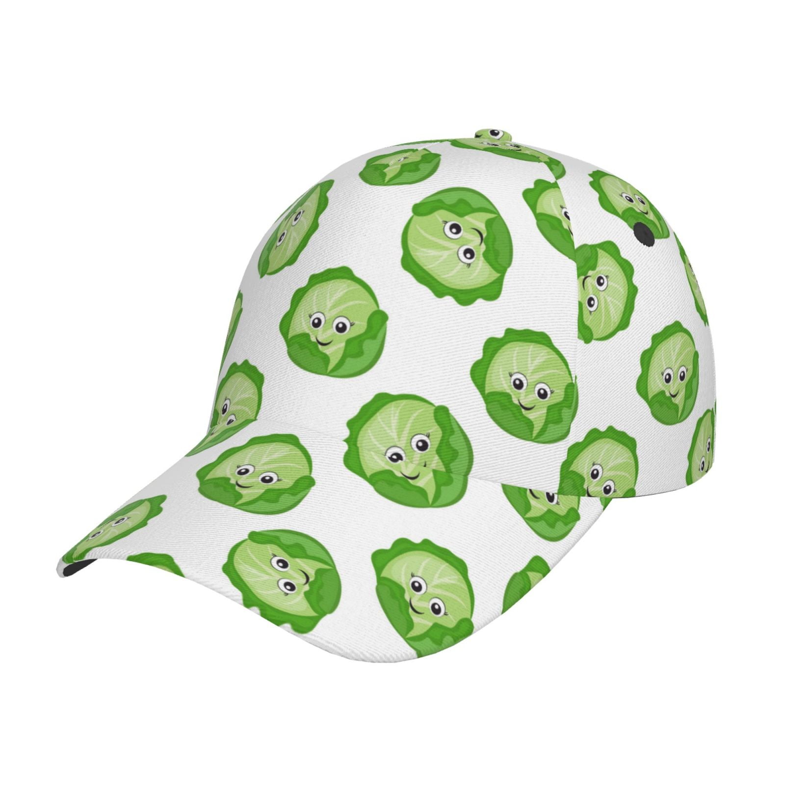 Baseball Cap - bright cabbage cute eyes funny Adjustable Size Hats for ...