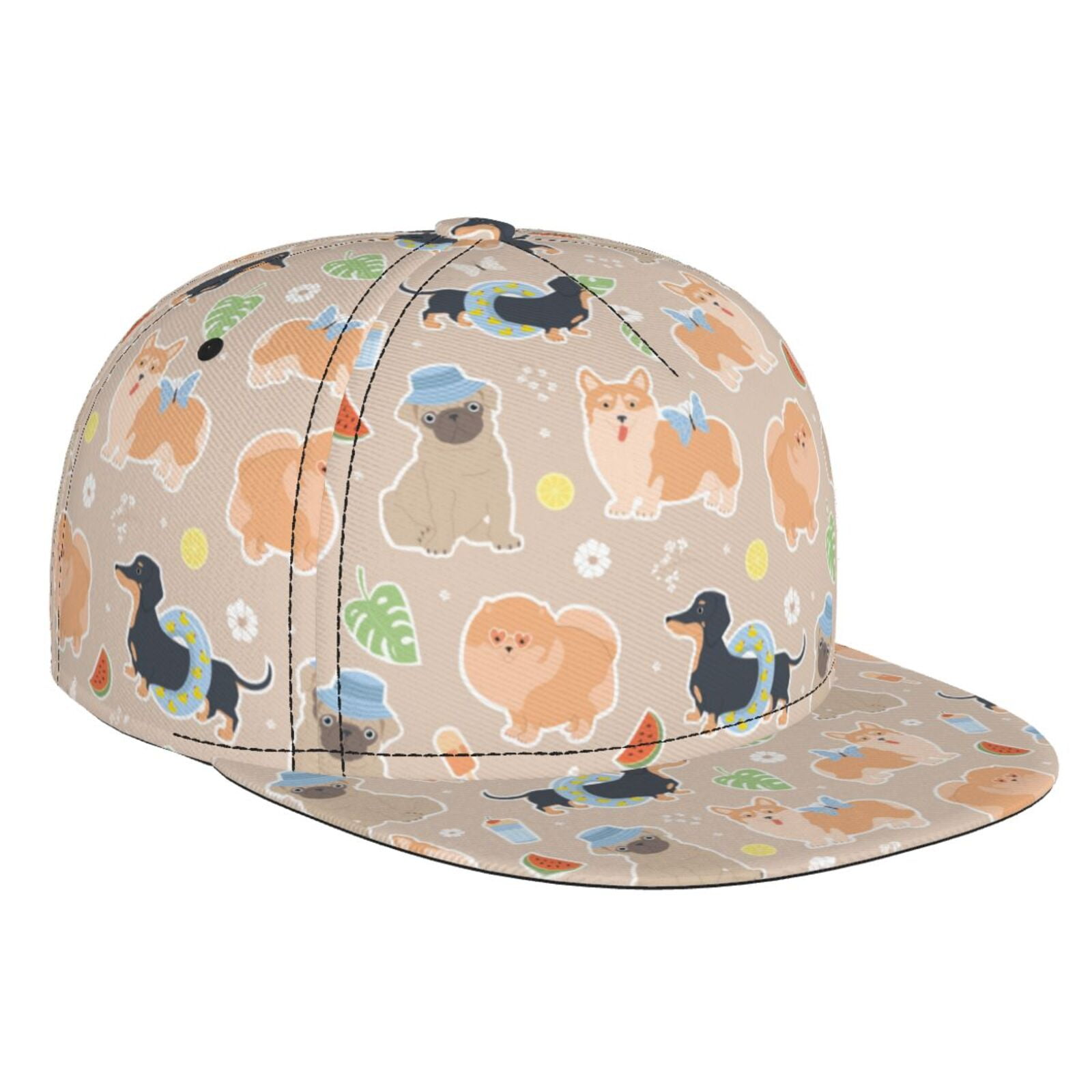 Baseball Cap - cartoon Dog Puppy leaf Hats for Men/Women Low Profile ...