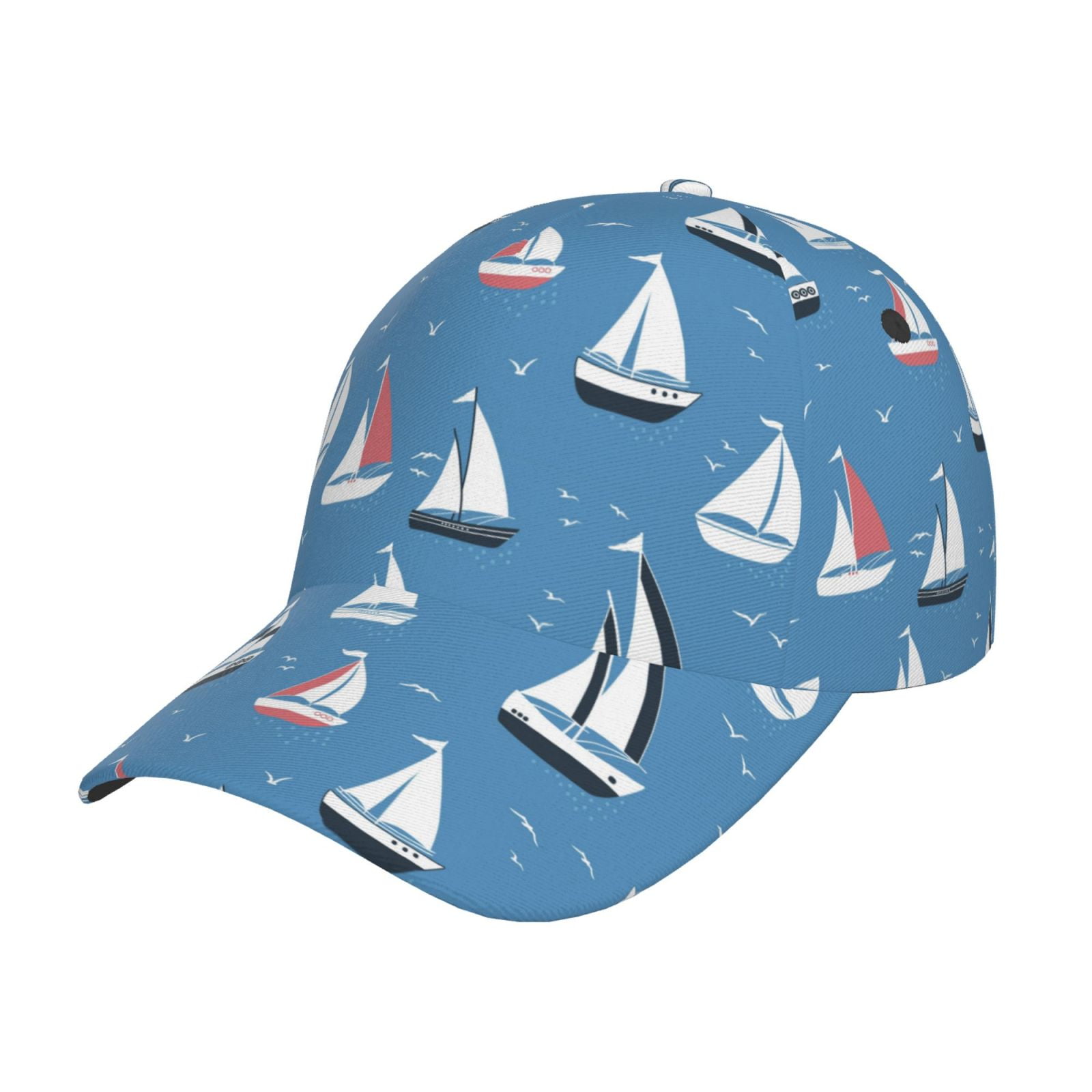 Baseball Cap, cartoon boats birds blue Trucker Hats Women Dad Hat for ...