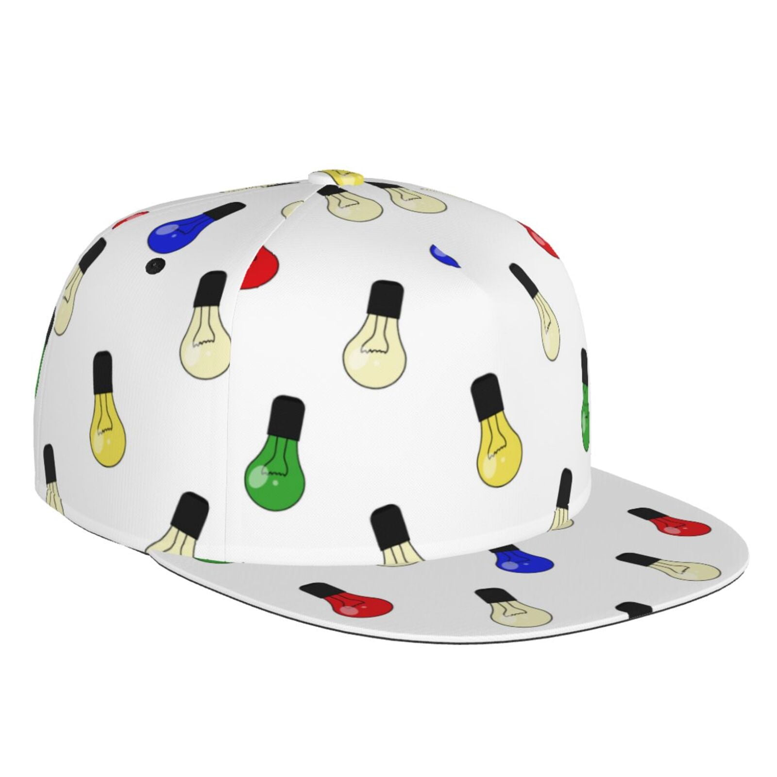Baseball Cap - colorful Light Bulb Print Hats for Men/Women Low Profile ...