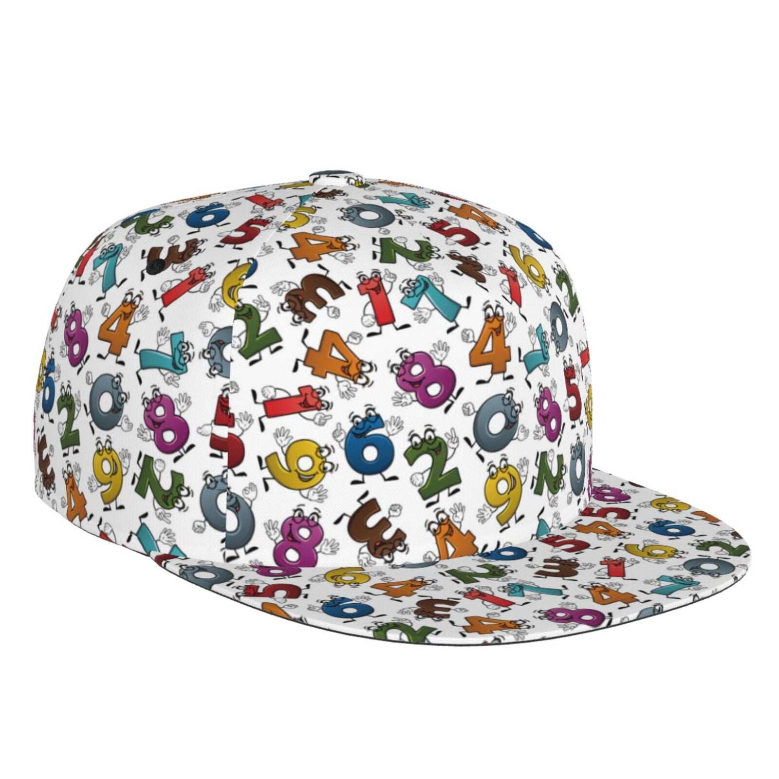 Baseball Cap - colorful numbers Hats for Men/Women Low Profile ...