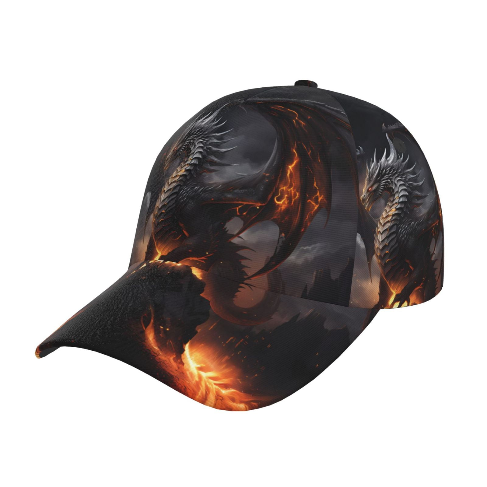 Baseball Cap - cool fire dragon Hats for Men Women Low Profile Classic ...