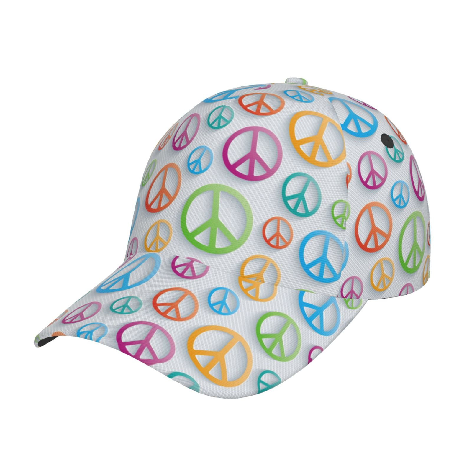 Baseball Cap, cool peace sign white Trucker Hats Women Dad Hat for ...