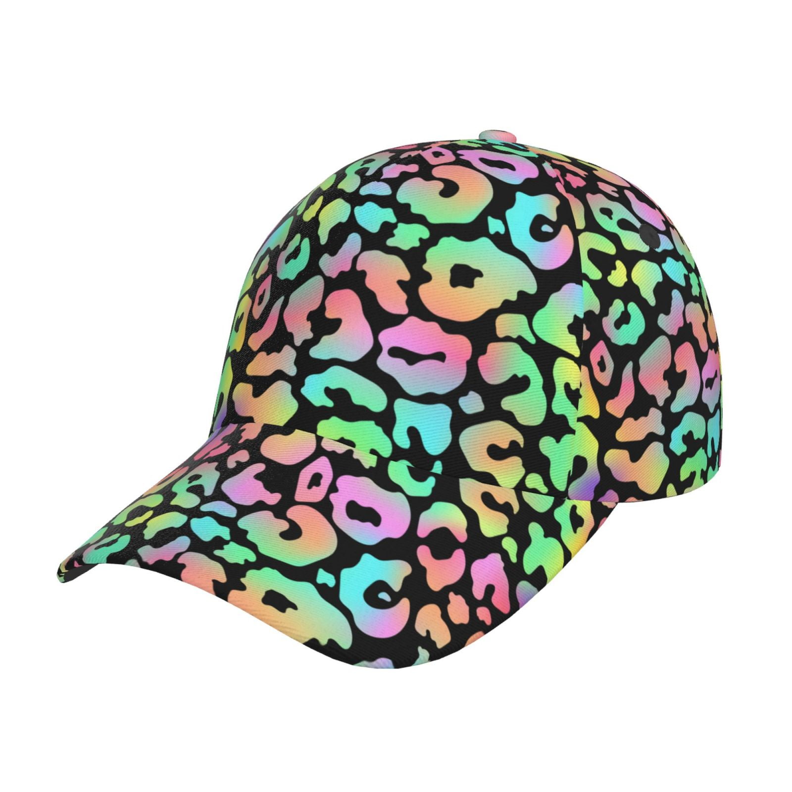 Baseball Cap - cool rainbow Leopard Trendy Adjustable Size Hats for Men ...