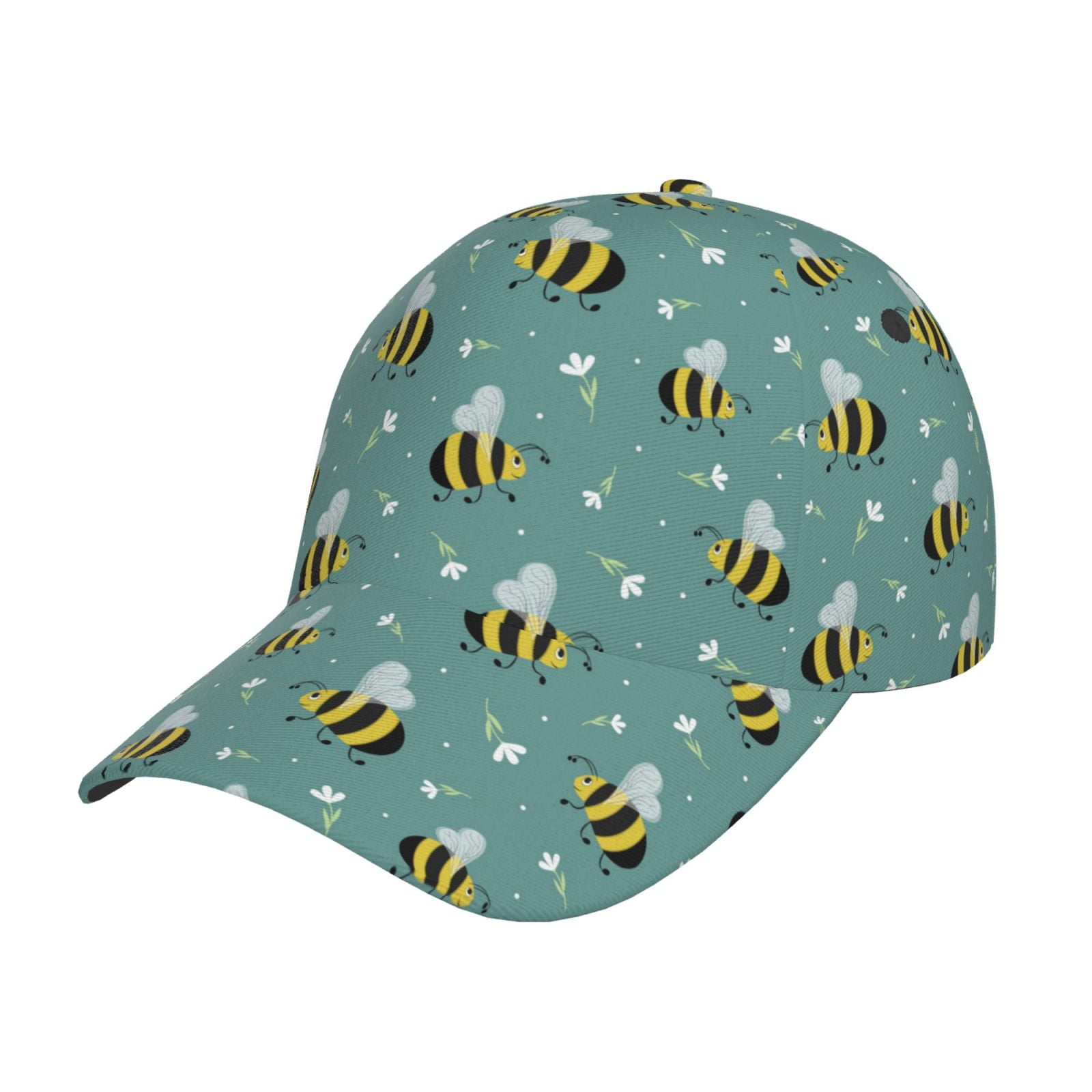 Baseball Cap, cute bees flowers Trucker Hats Women Dad Hat for Workouts ...