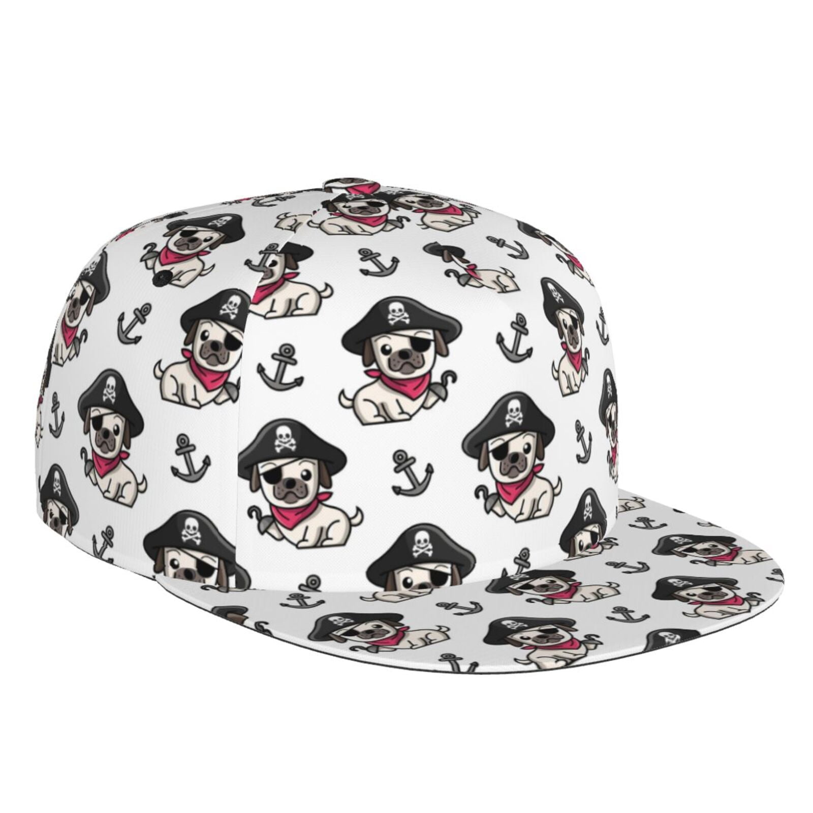 Baseball Cap - cute dog anchor pirate funny Hats for Men/Women Low ...