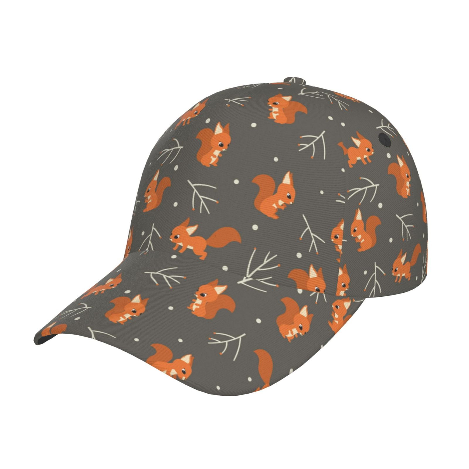Baseball Cap - cute fall fox leaf Adjustable Size Hats for Men and ...