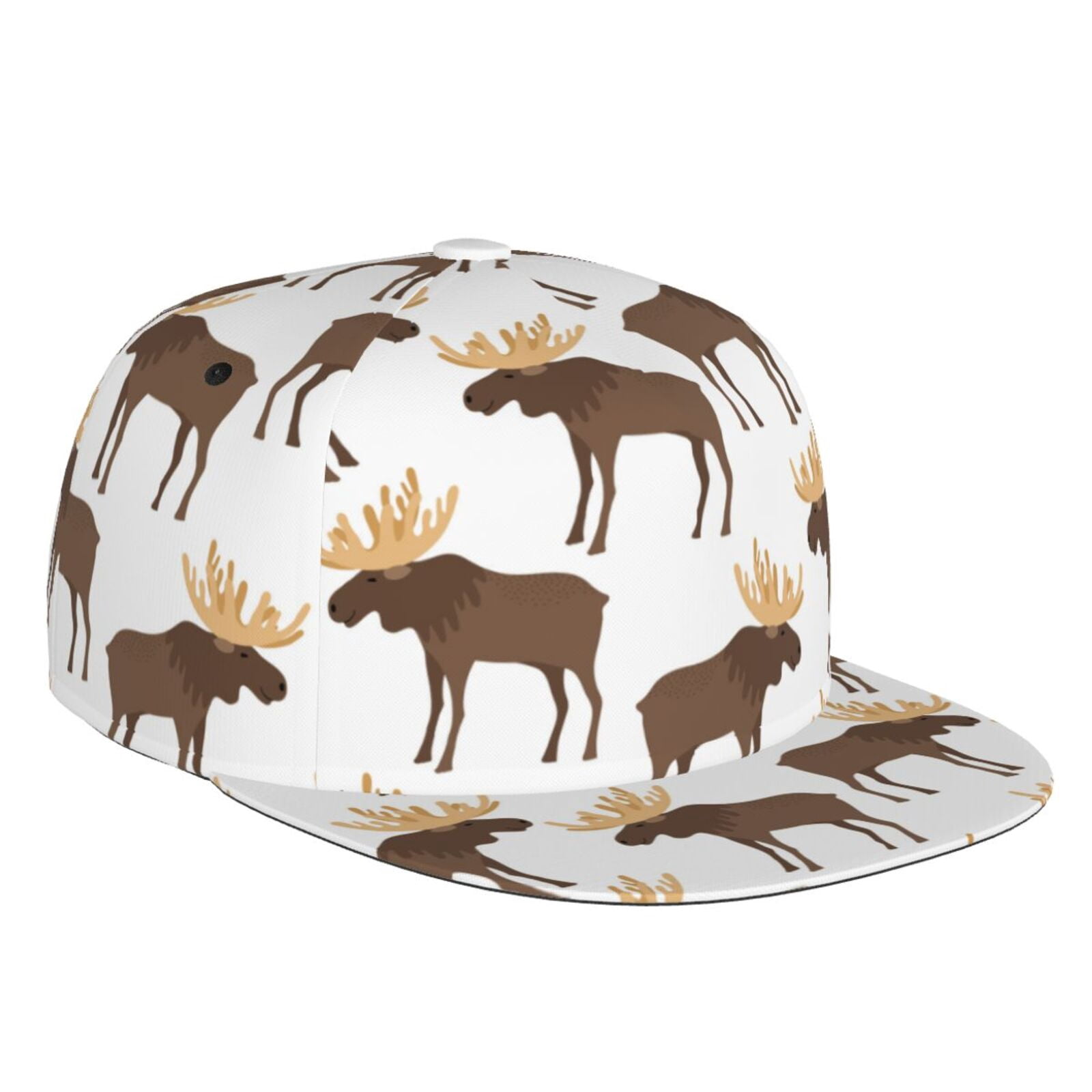 Baseball Cap - cute moose horns elk cartoon Hats for Men/Women Low ...