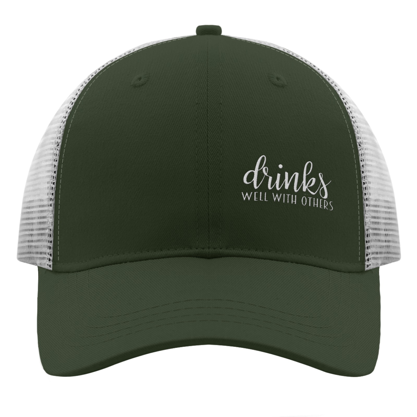 Baseball Cap drinks well with others Embroidery Dad Cap for Teen ...