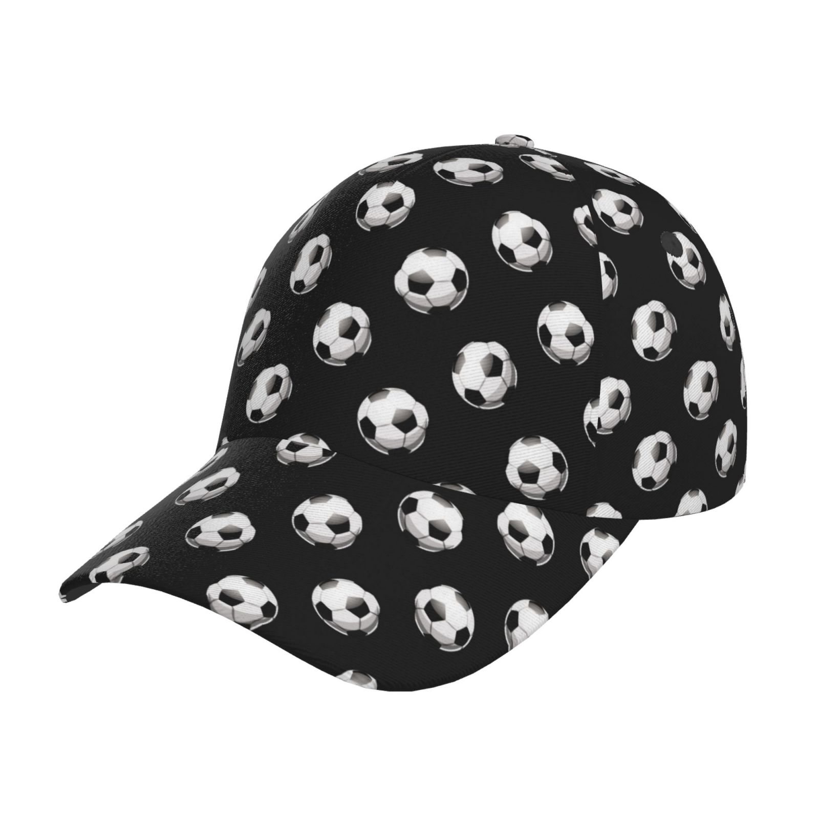 Baseball Cap - football soccer ball black Hats for Men Women Low ...