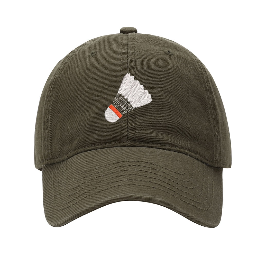 Baseball Cap for Men Women Badminton Shuttlecock Embroidered Washed ...
