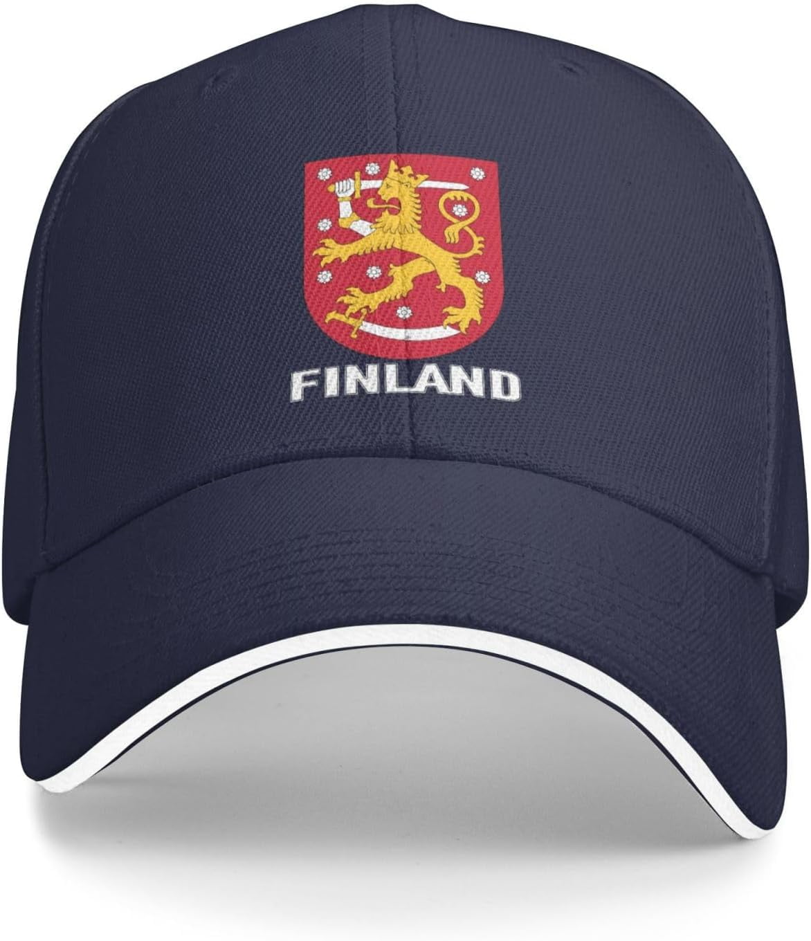 Baseball Cap for Men Women Coat of Arms of Finland Flag Finnis Emblem ...