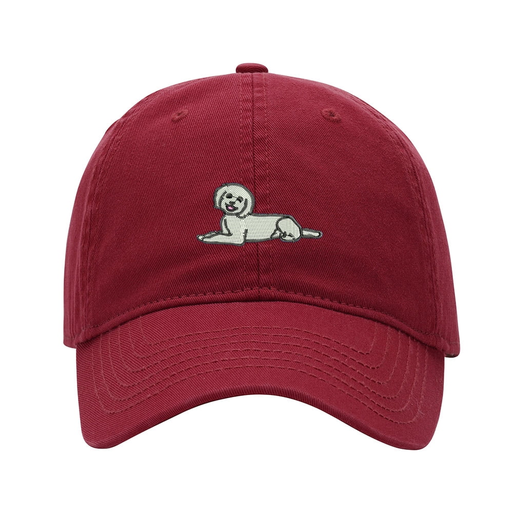 Baseball Cap for Men Women Doodle Dog - 01 Embroidered Washed Cotton ...