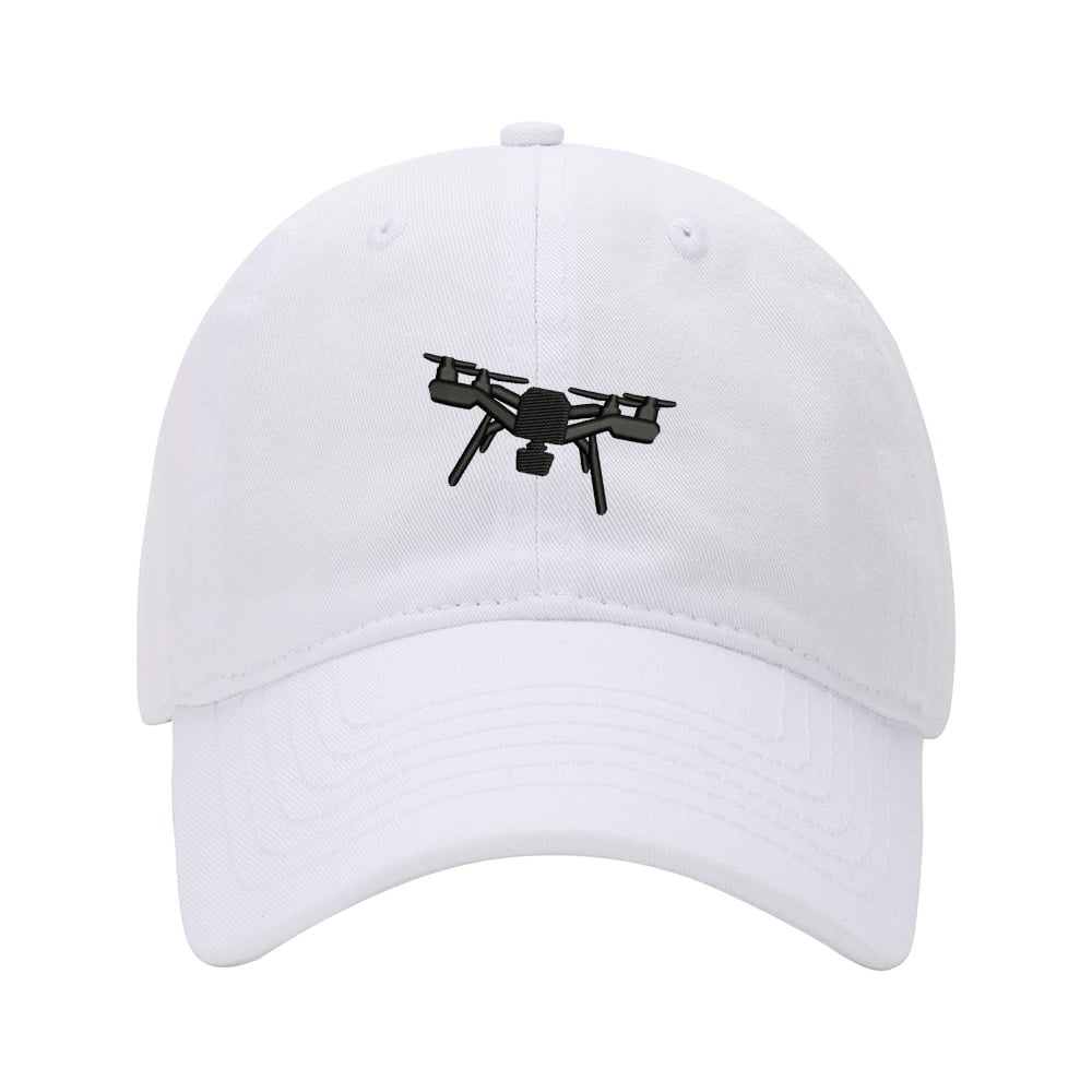 Baseball Cap for Men Women Drone Silhouette Embroidered Washed Cotton ...