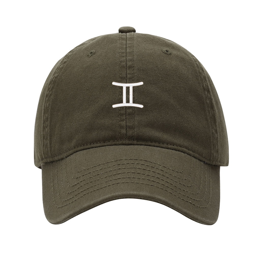 Baseball Cap for Men Women Gemini Zodiac Symbol Embroidered Washed ...
