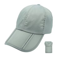 FitKicks Folding Cap - Gray - Walmart.com