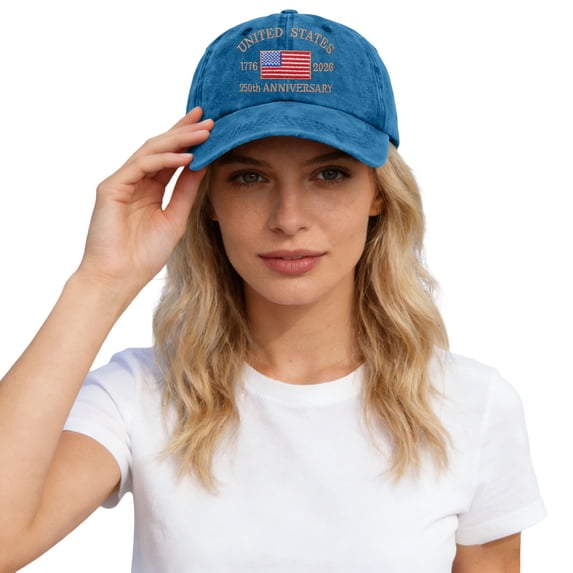 Baseball Cap for Men and Women Outdoor Hat Washed Distressed Print ...