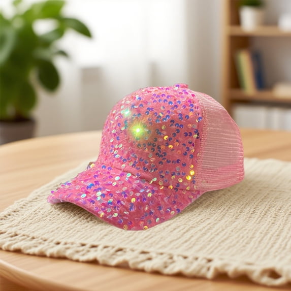 Baseball Cap for Women Adjustable Summer Sequins Outdoor Fashion ...
