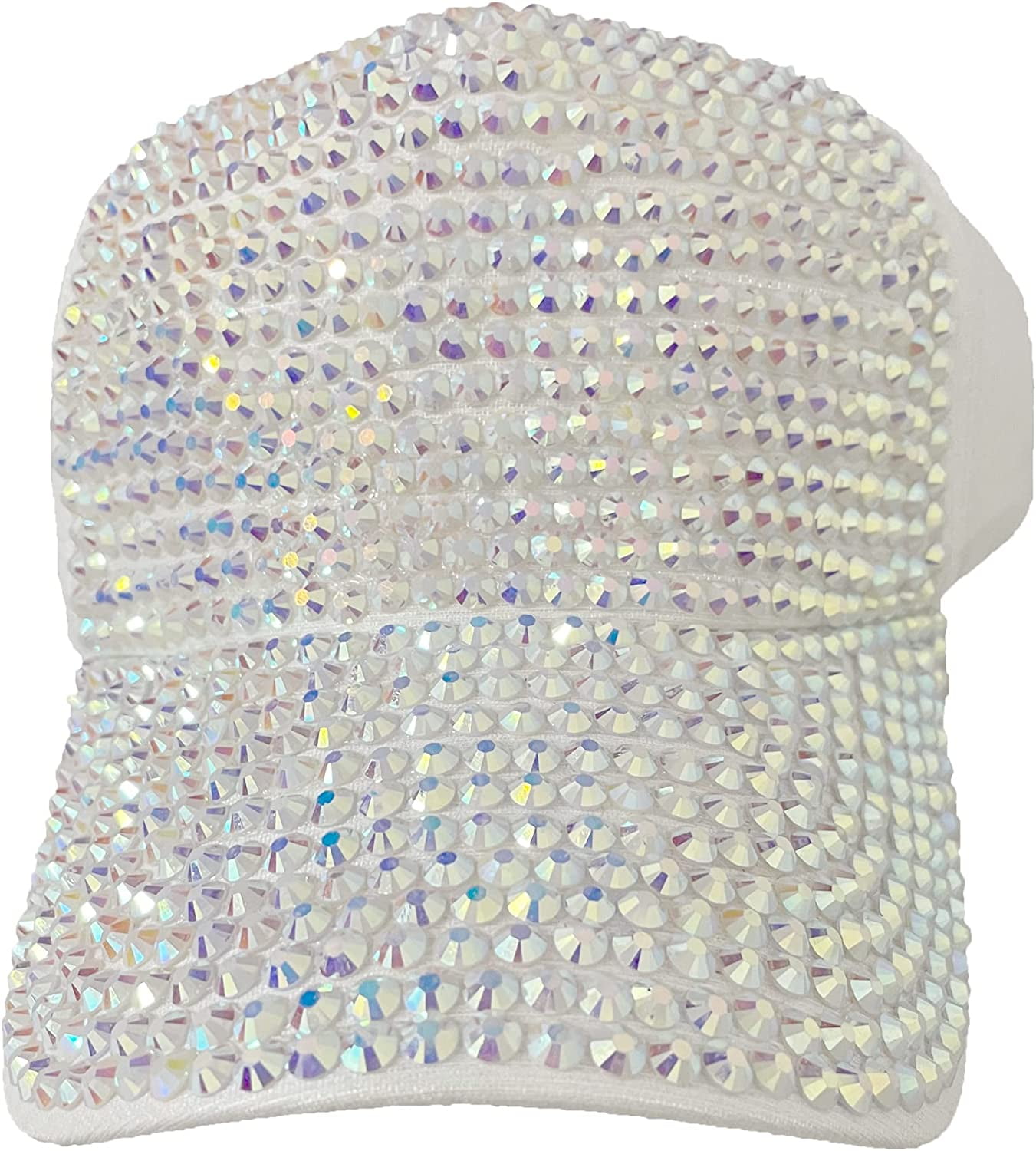 Baseball Cap for Women Gray Sparkle Bling Studded Rhinestone Crystals ...