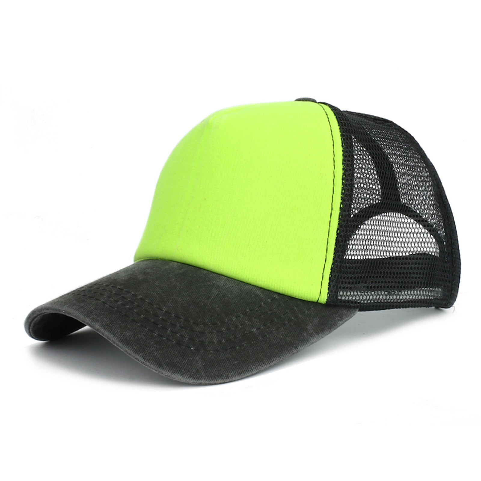 Baseball Cap for Women Men Adjustable Contrast Color with Mesh ...