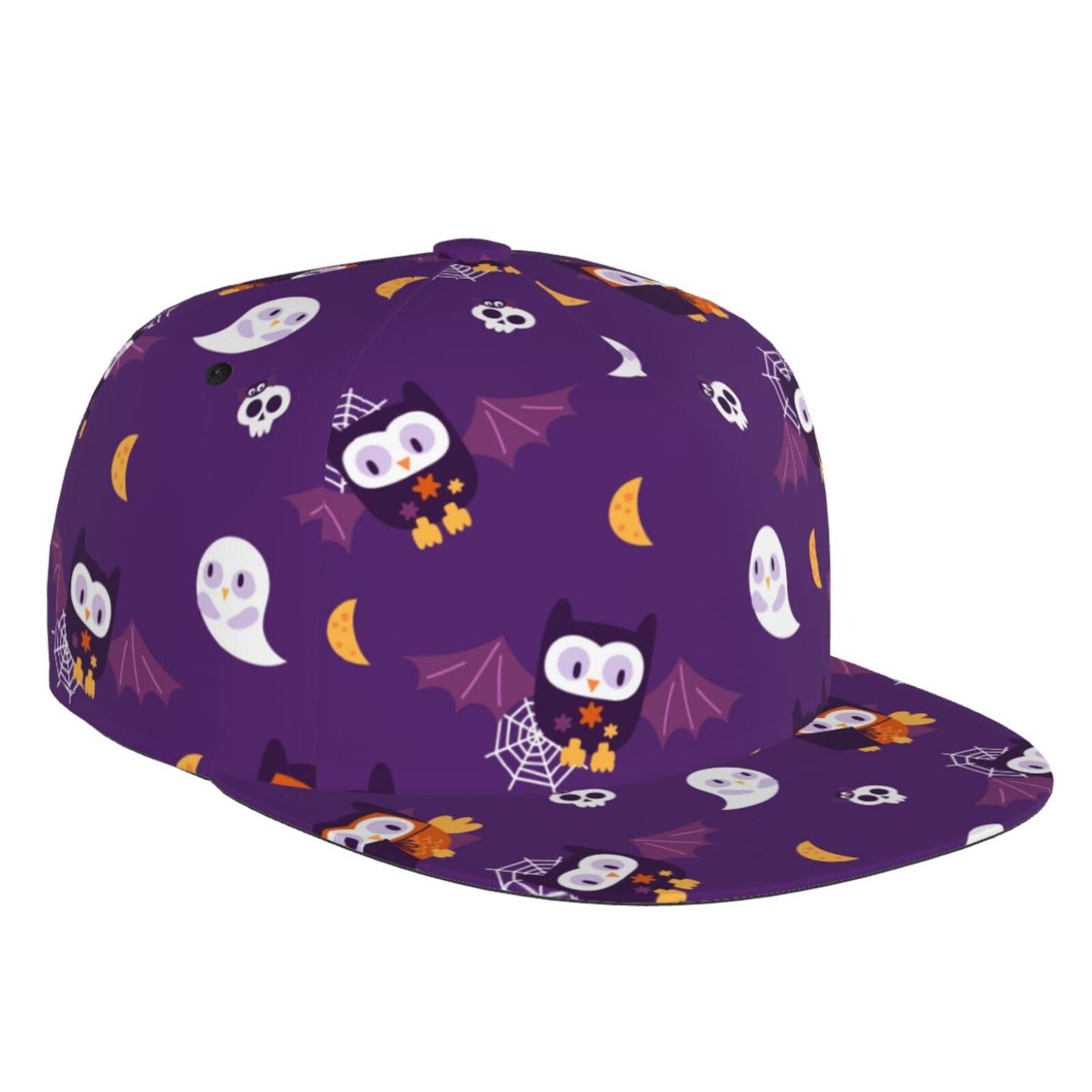 Baseball Cap - funny scull owls bat spiderweb Hats for Men/Women Low ...