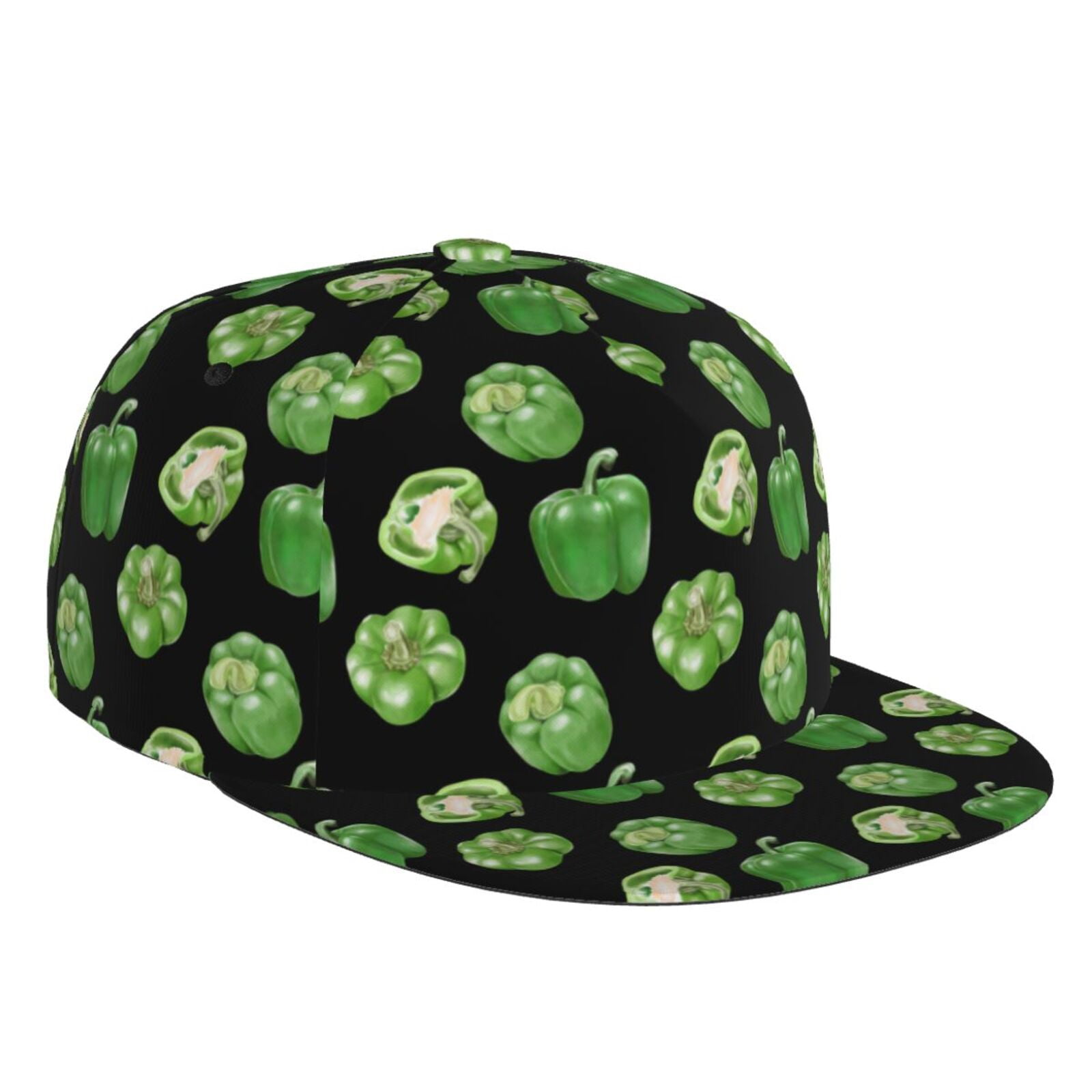 Baseball Cap - green Bell Pepper Print Hats for Men/Women Low Profile ...