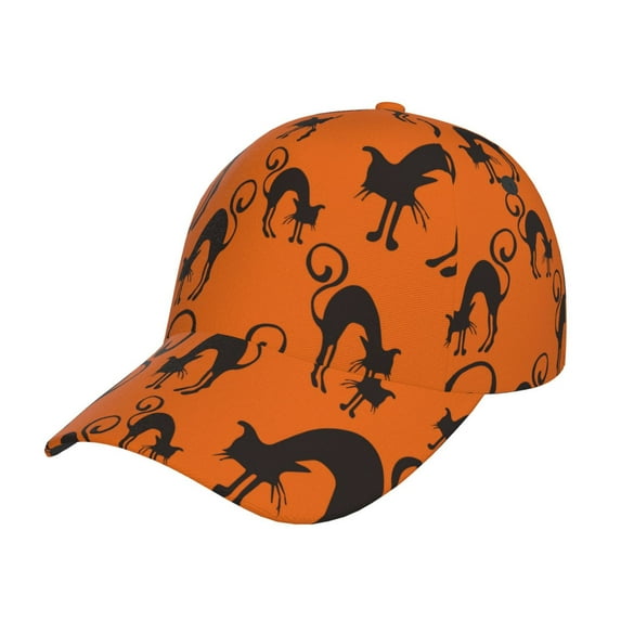 Baseball Cap - halloween cat funny Hats for Men Women Low Profile ...