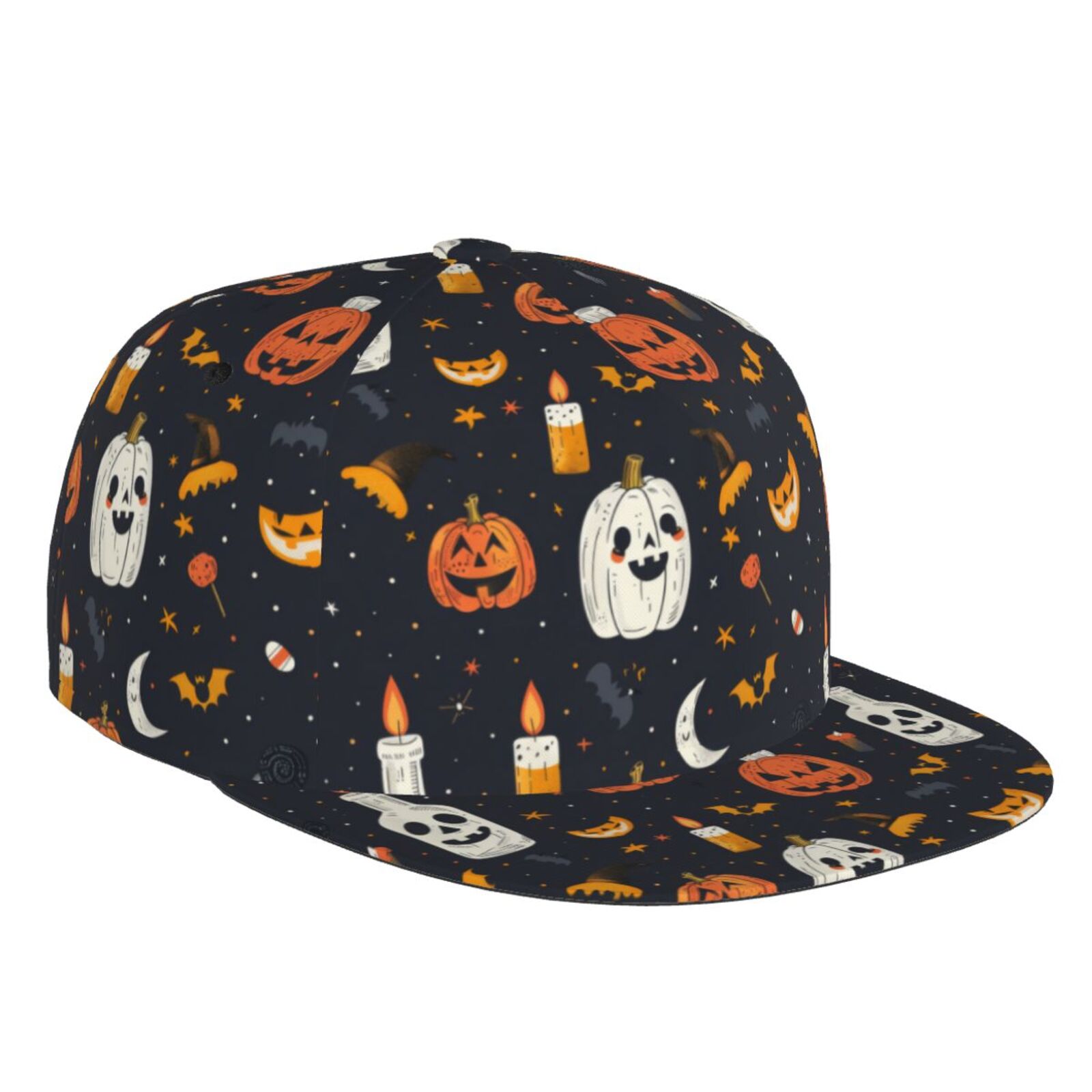 Baseball Cap - halloween spooky fun pumpkins bats Hats for Men/Women ...