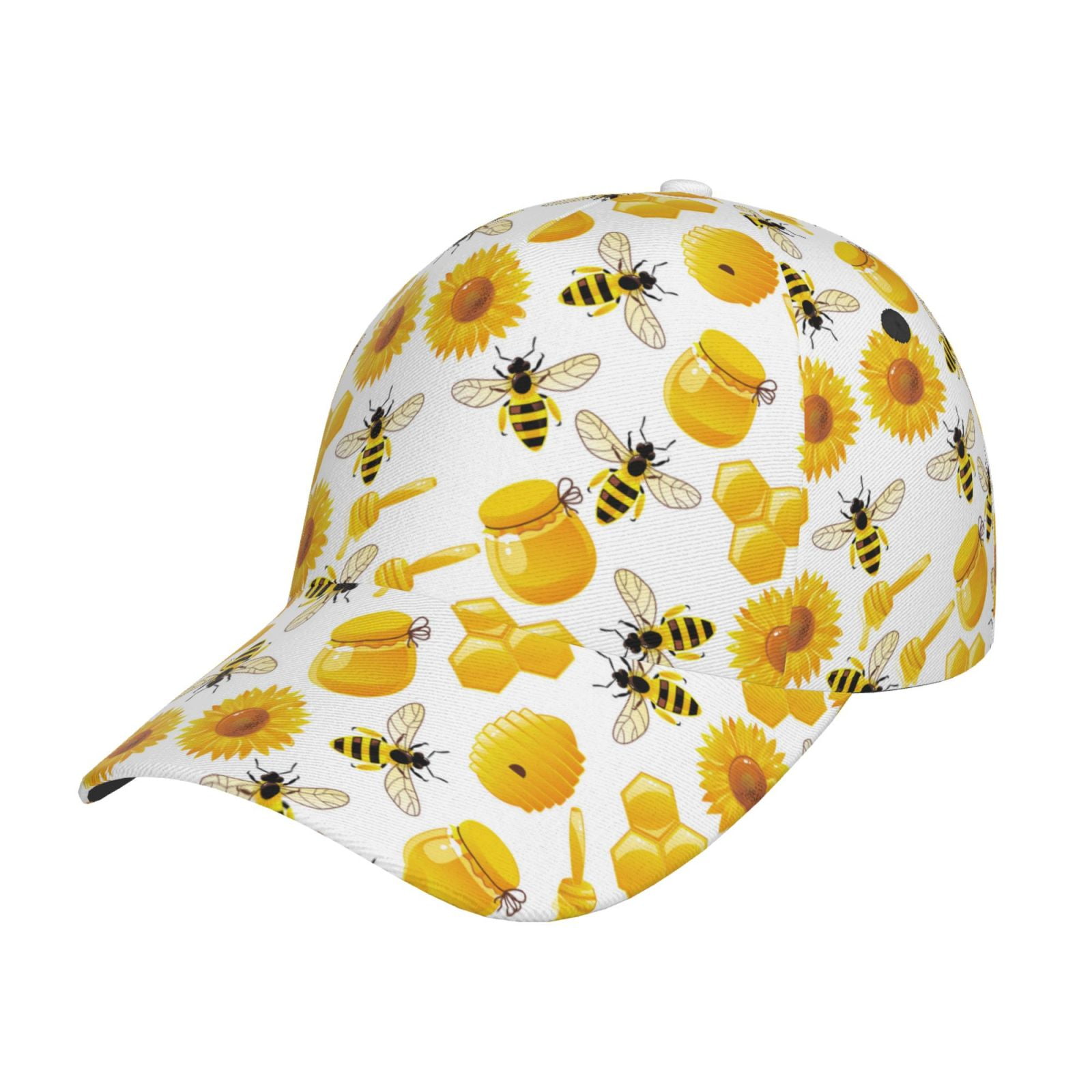 Baseball Cap, lively cartoon bees honey Sun Hats for Men Women ...