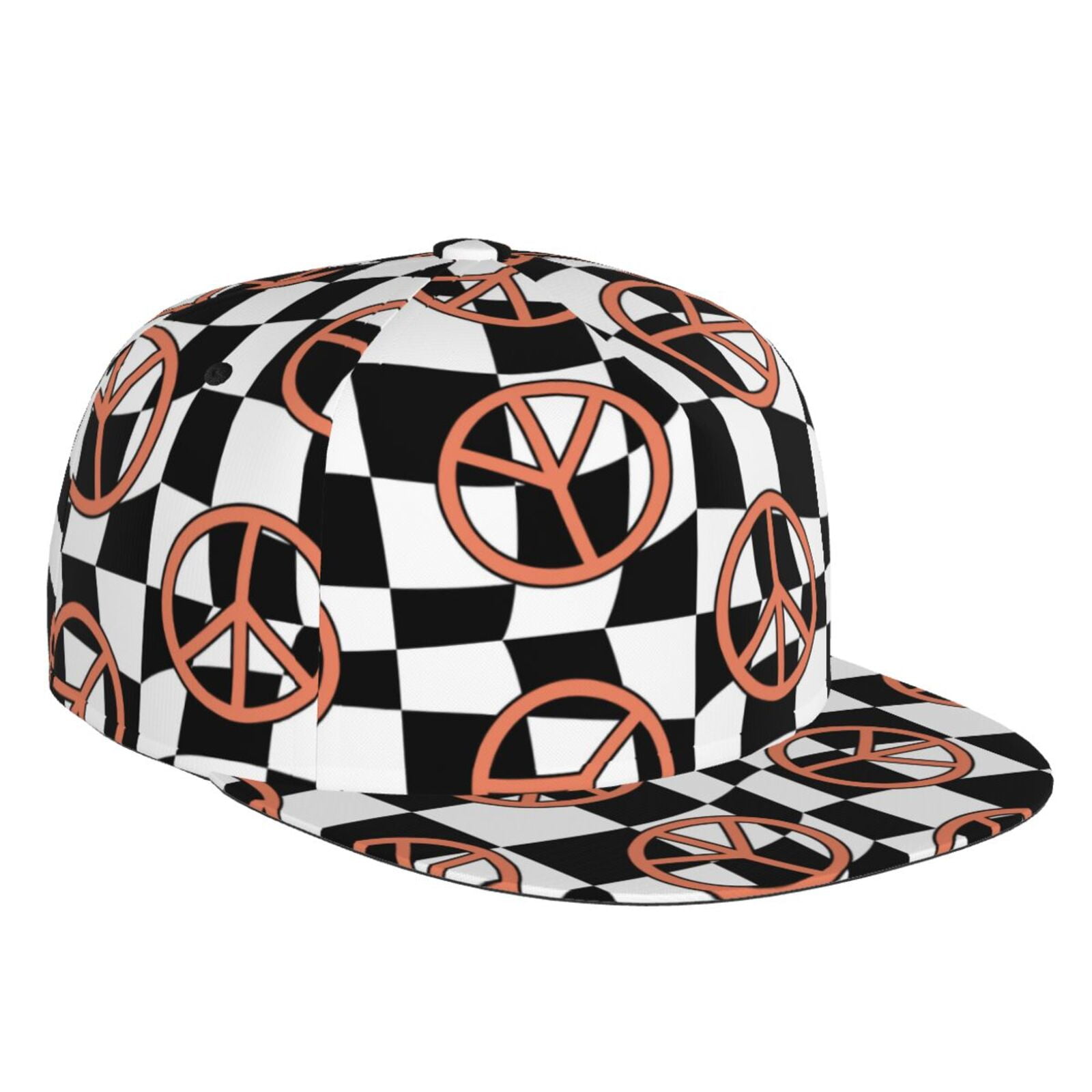 Baseball Cap - peace sign chessboard Hats for Men/Women Low Profile ...