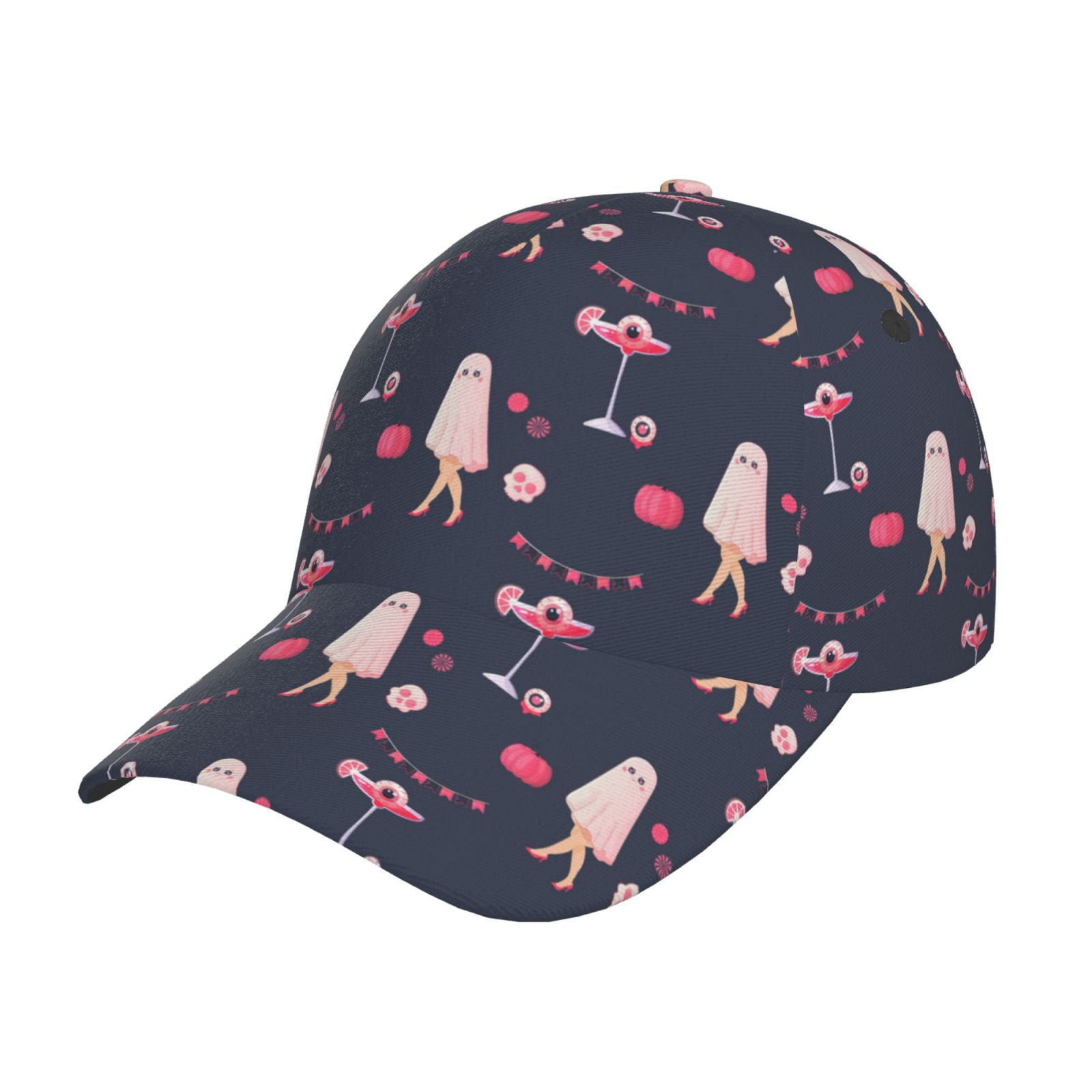 Baseball Cap - pink halloween spooky Hats for Men Women Low Profile ...