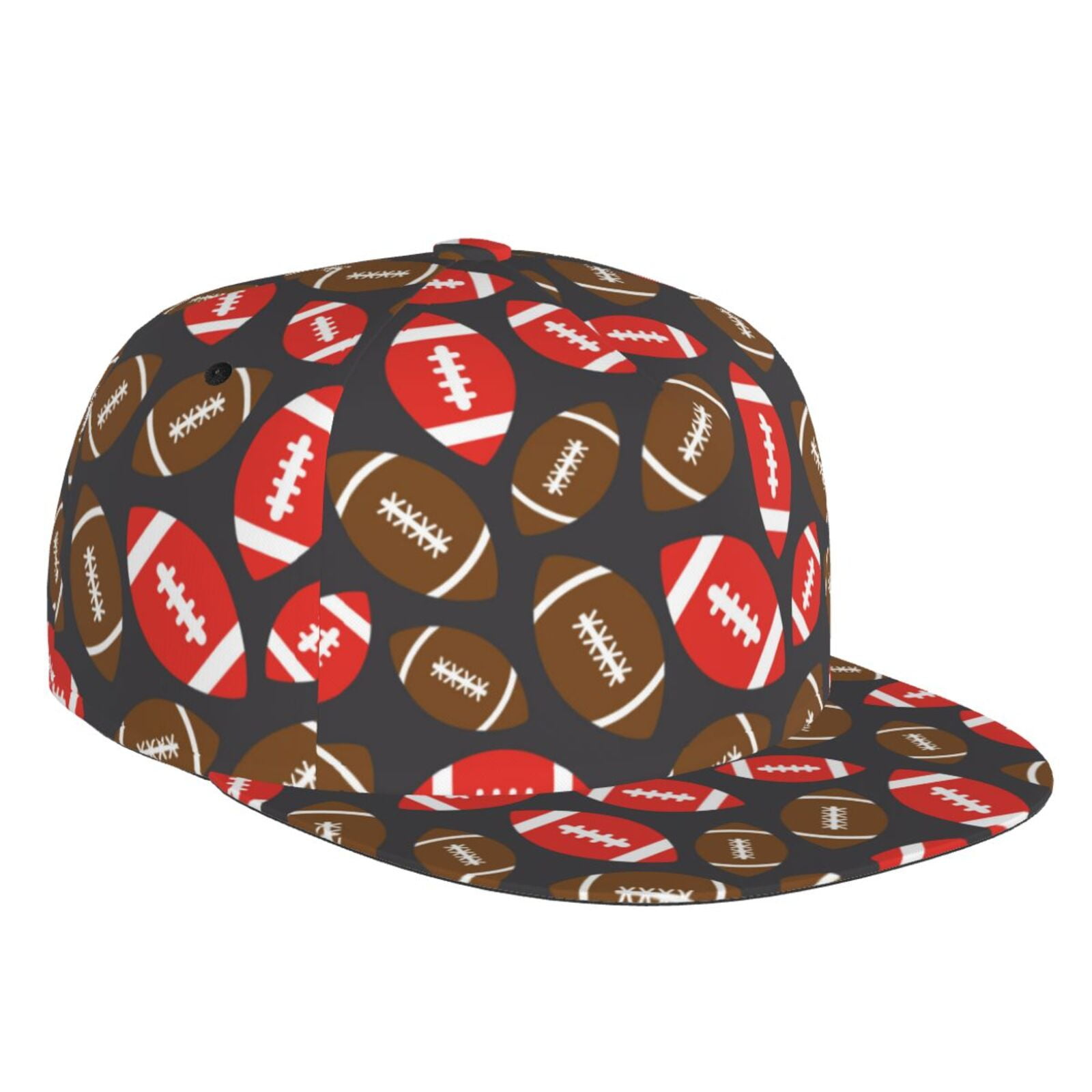 Baseball Cap - red brown American football Hats for Men/Women Low ...