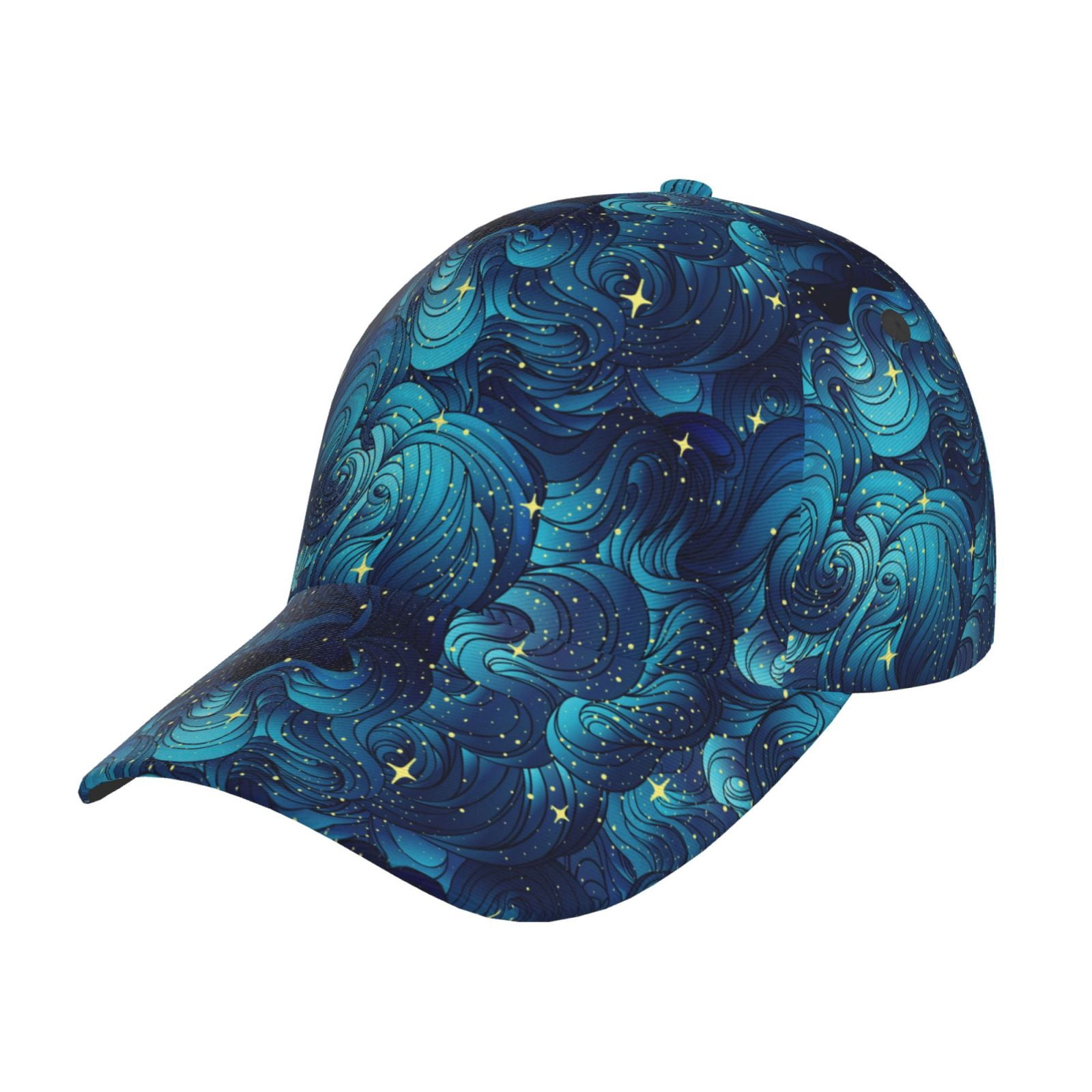 Baseball Cap - shiny star navyblue wave Hats for Men Women Low Profile ...