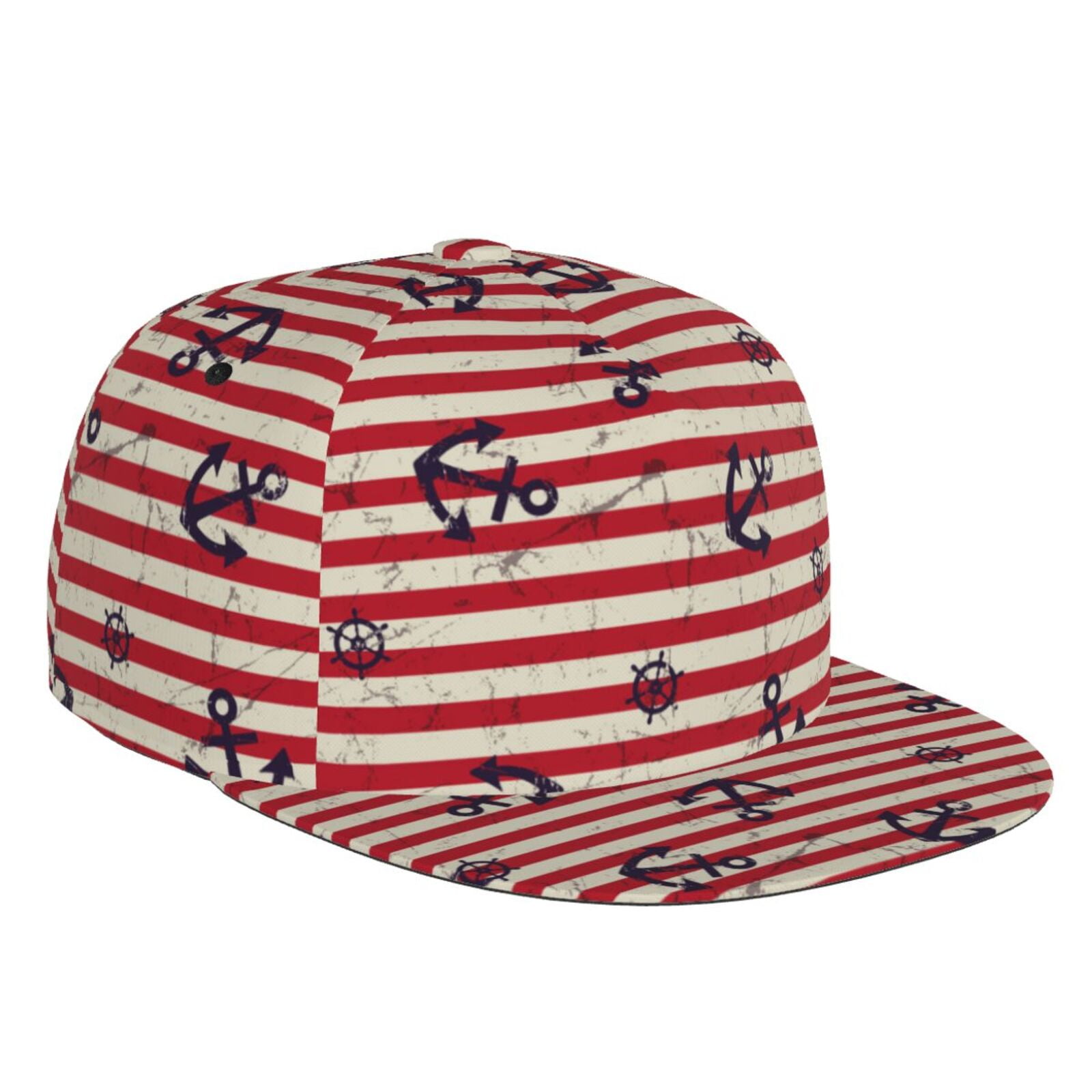 Baseball Cap - vintage anchor red stripe Hats for Men/Women Low Profile ...